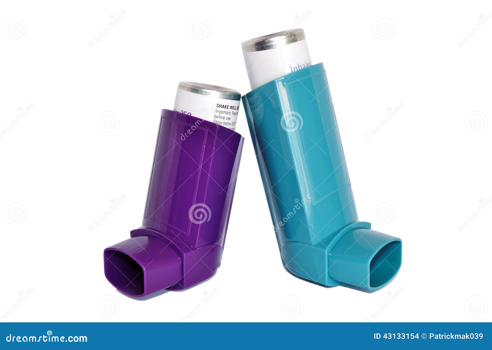Asthma Inhalers Stock Photo - Image: 43133154