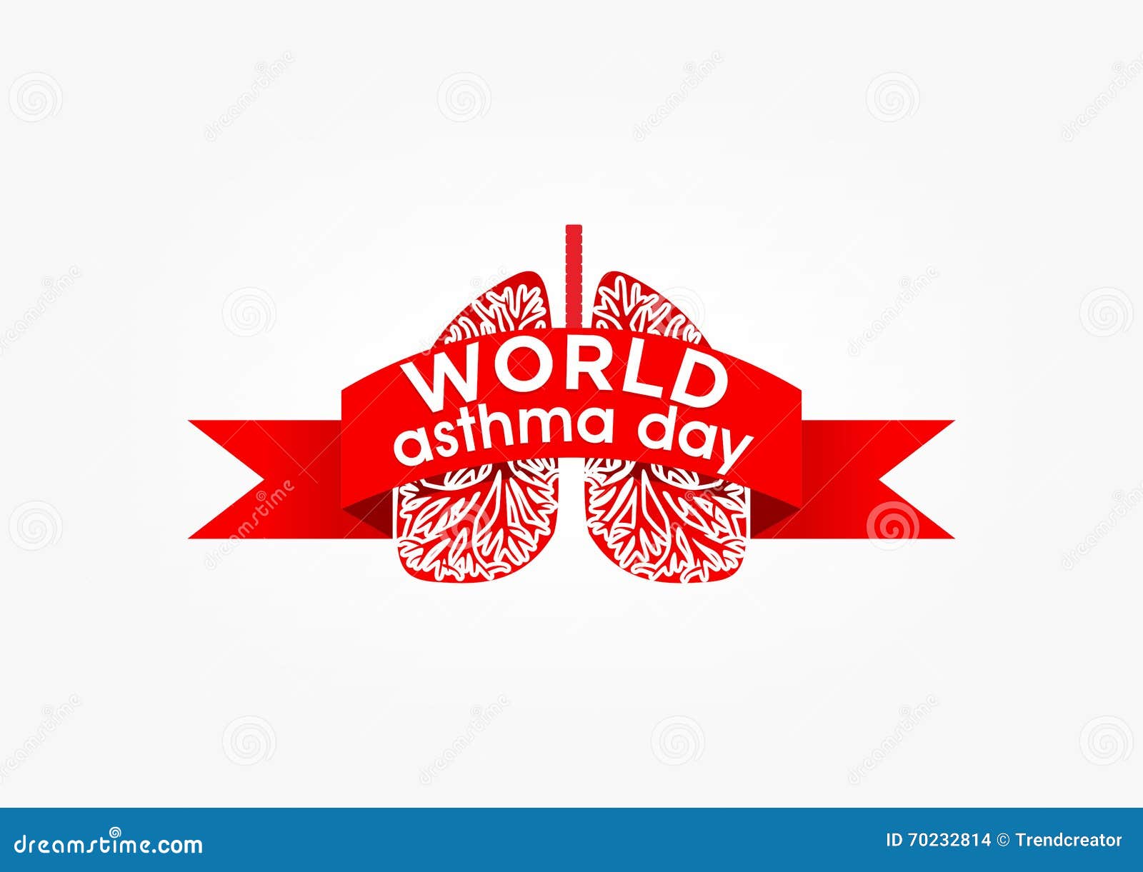 Asthma-Tag vektor abbildung. Illustration von bronchitis - 70232814