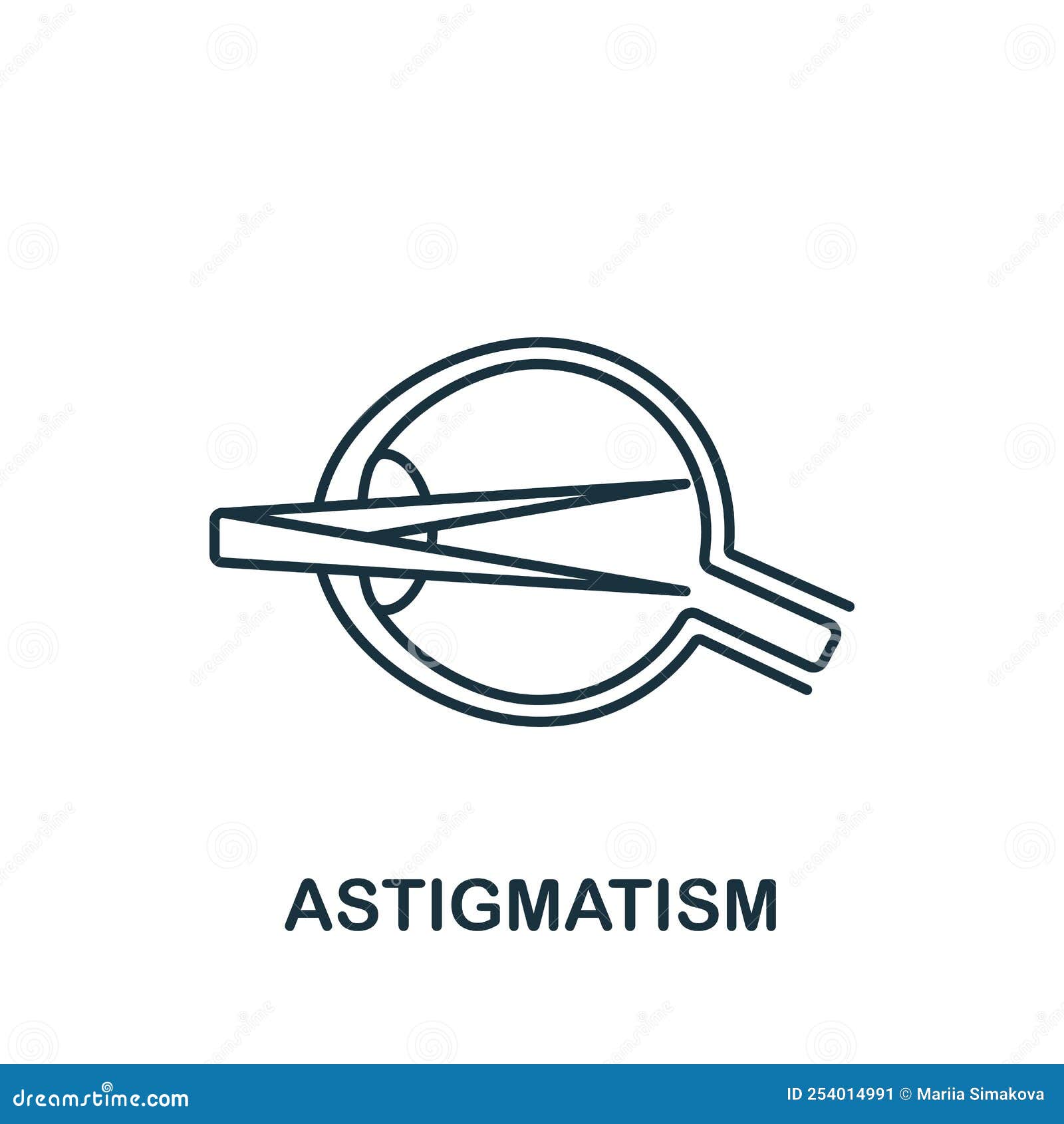 Astigmatism Icon. Line Simple Icon for Templates, Web Design and ...
