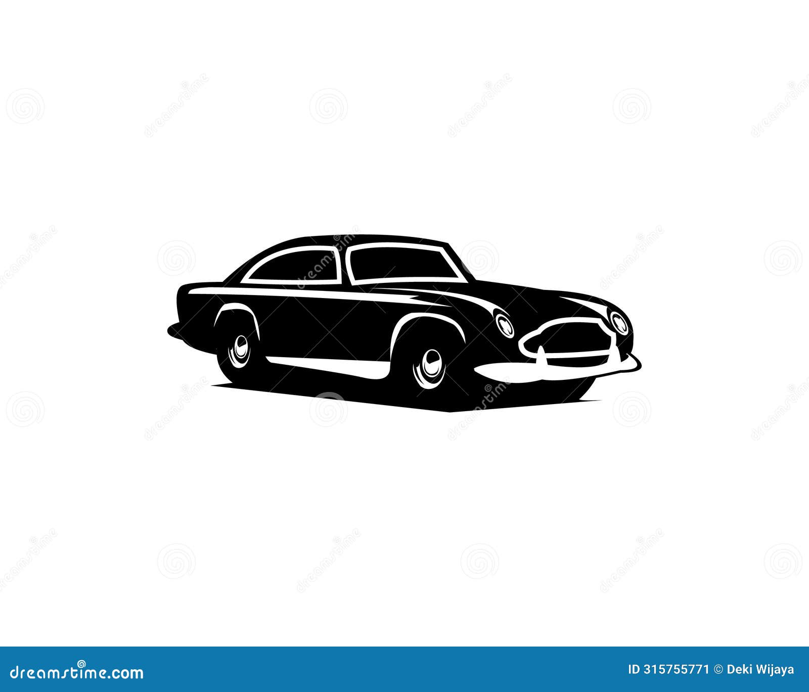 1964 Aston Martin Db5 Car Vector Logo. Stock Vector - Illustration of ...