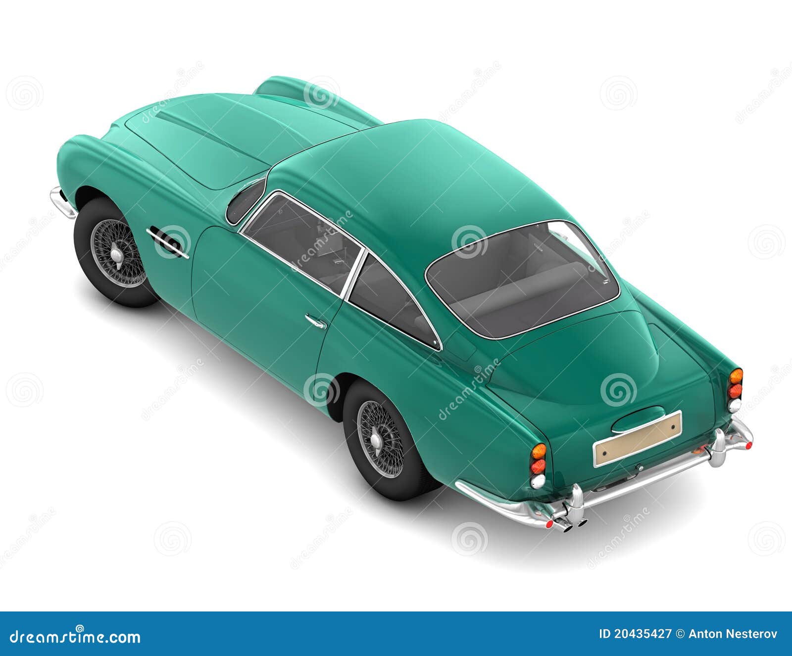 1964 Aston Martin Dbs. Vintage Car Logo Silhouette. Isolated White ...