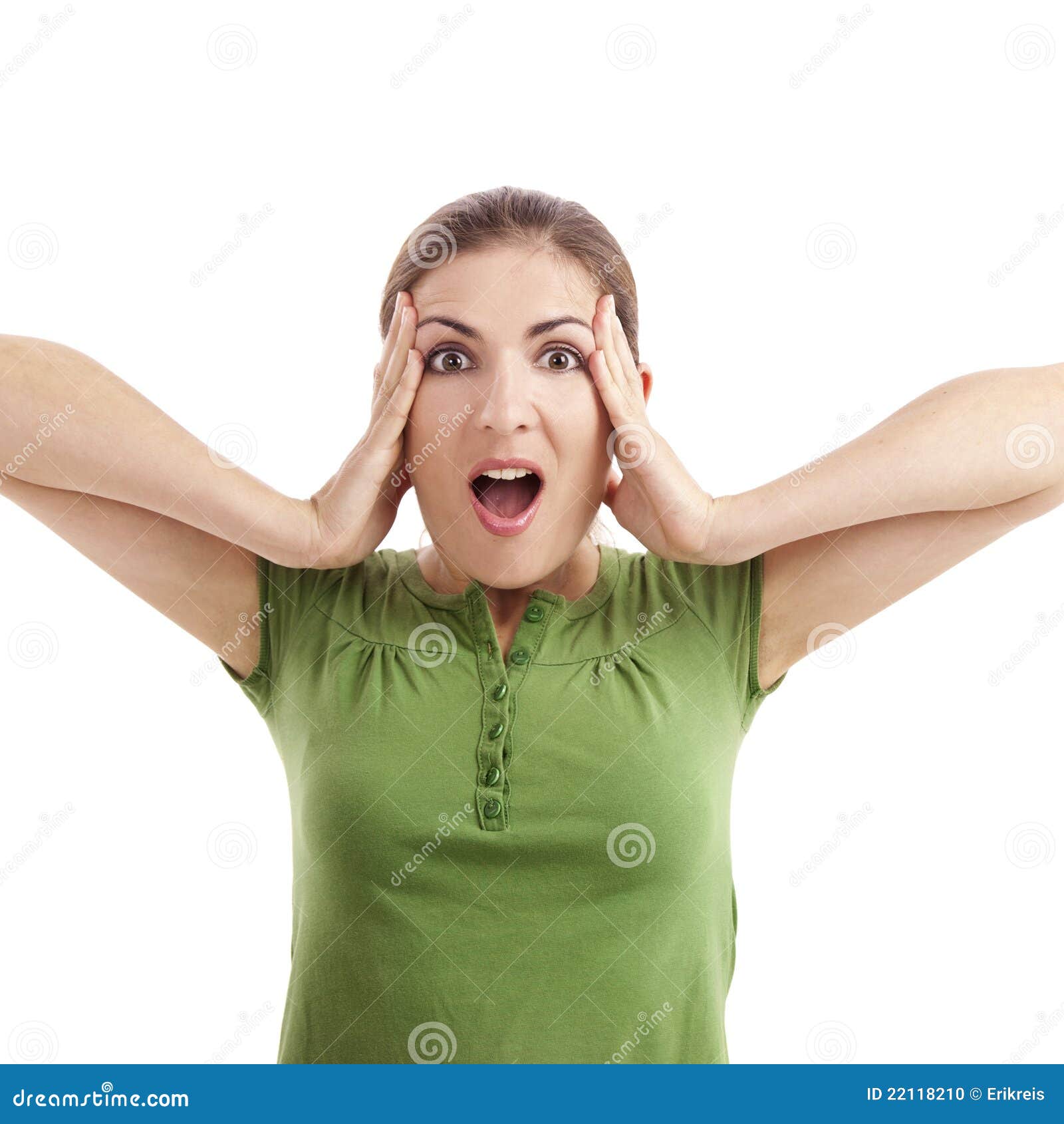 Astonished stock photo. Image of casual, friendly, looking - 22118210