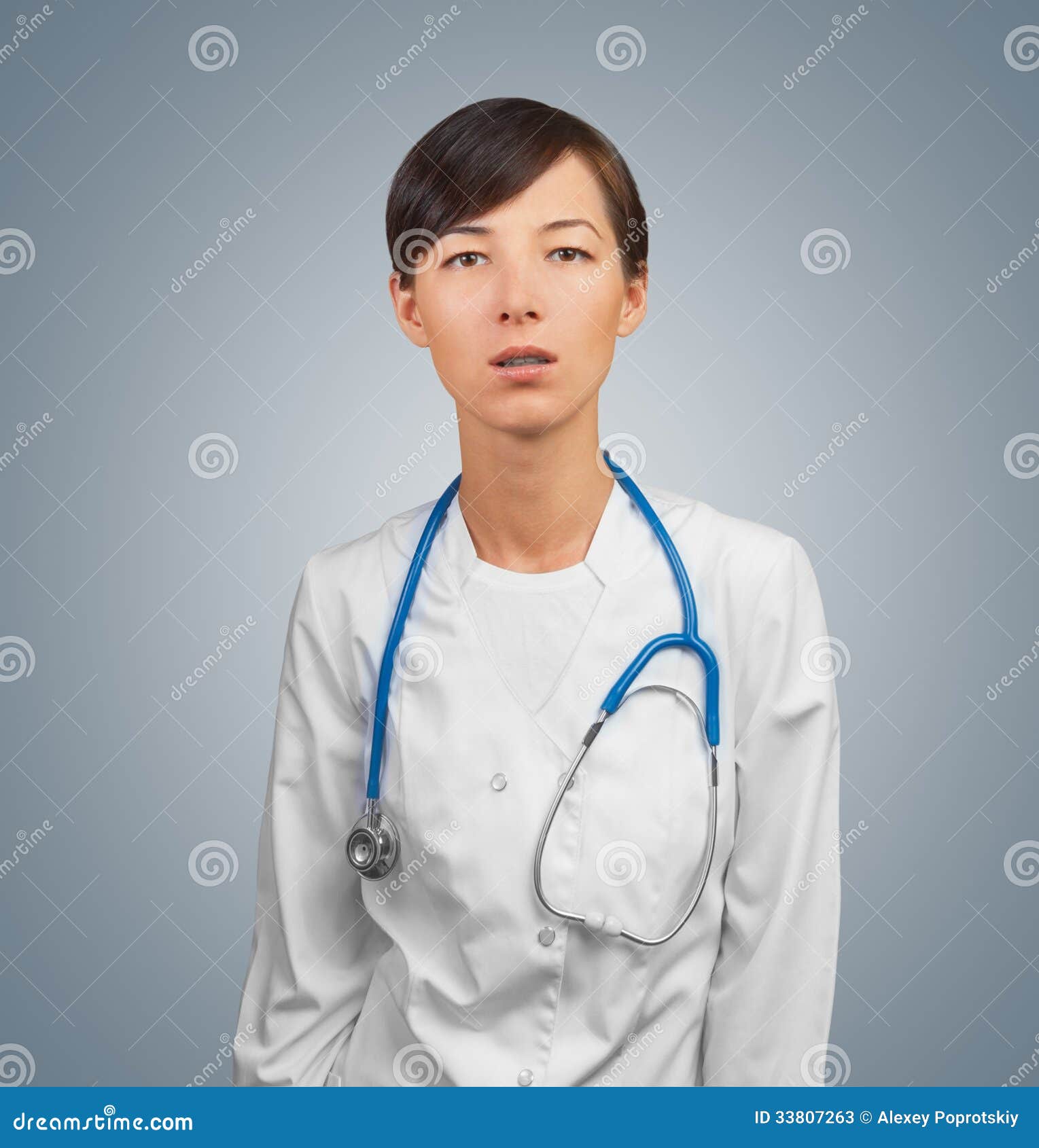 Astonished doctor stock image. Image of adult, abashed - 33807263