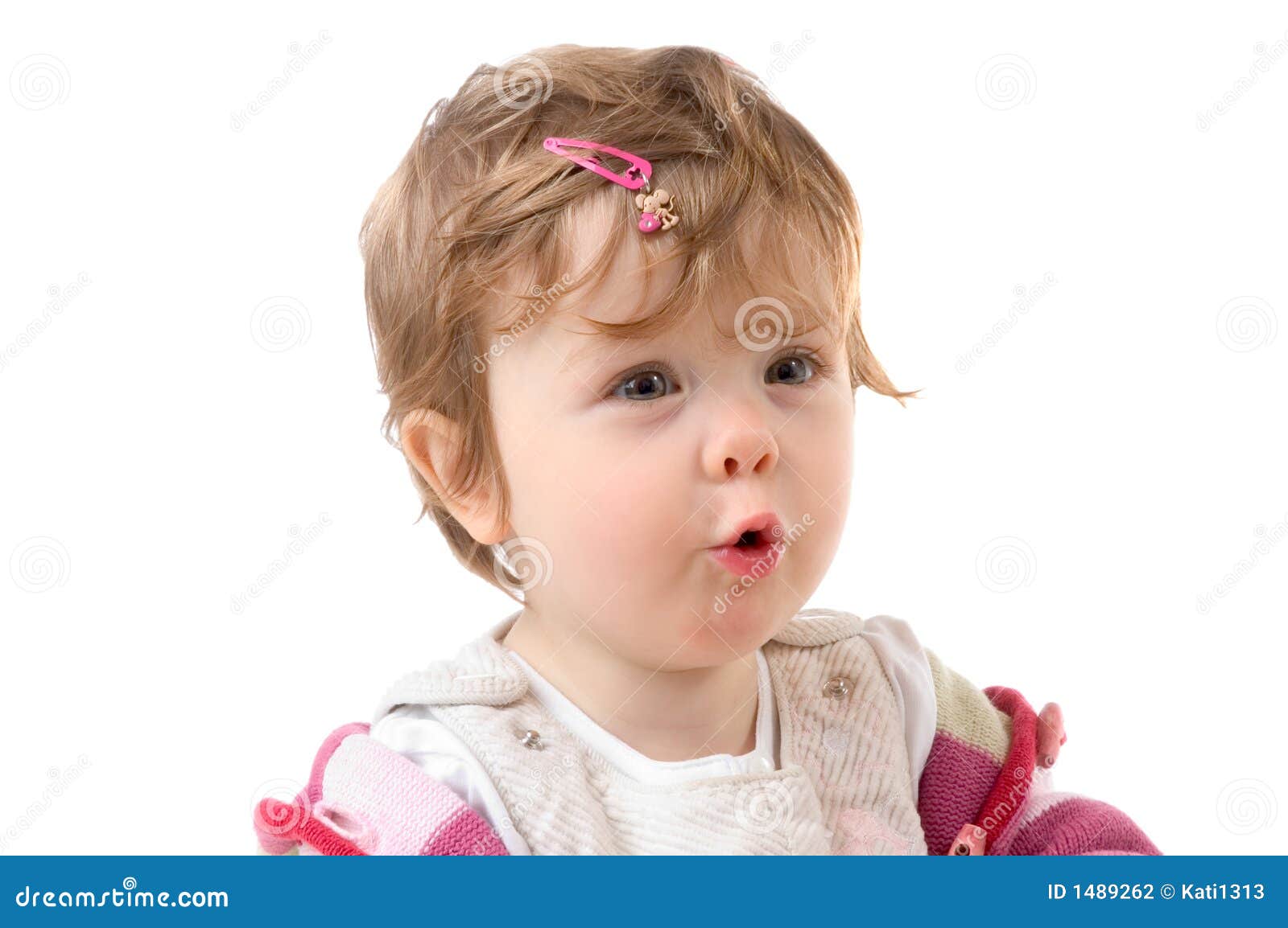 Astonished girl stock photo. Image of kids, cute, astonished - 1489262