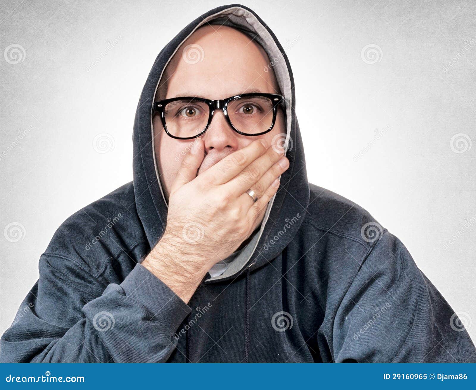 Astonished Man stock image. Image of problem, silence - 29160965