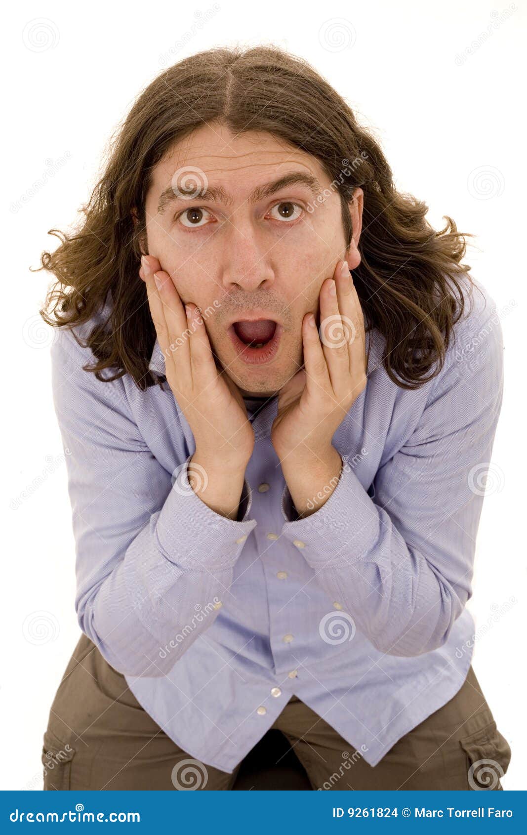 Astonished man stock photo. Image of faith, portrait, amaze - 9261824