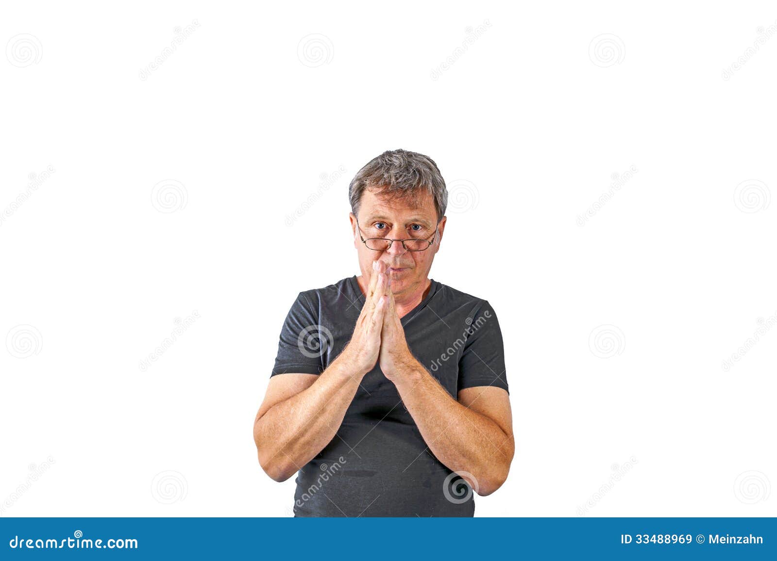 Astonished Man with Reading Glasses Stock Image - Image of attractive ...