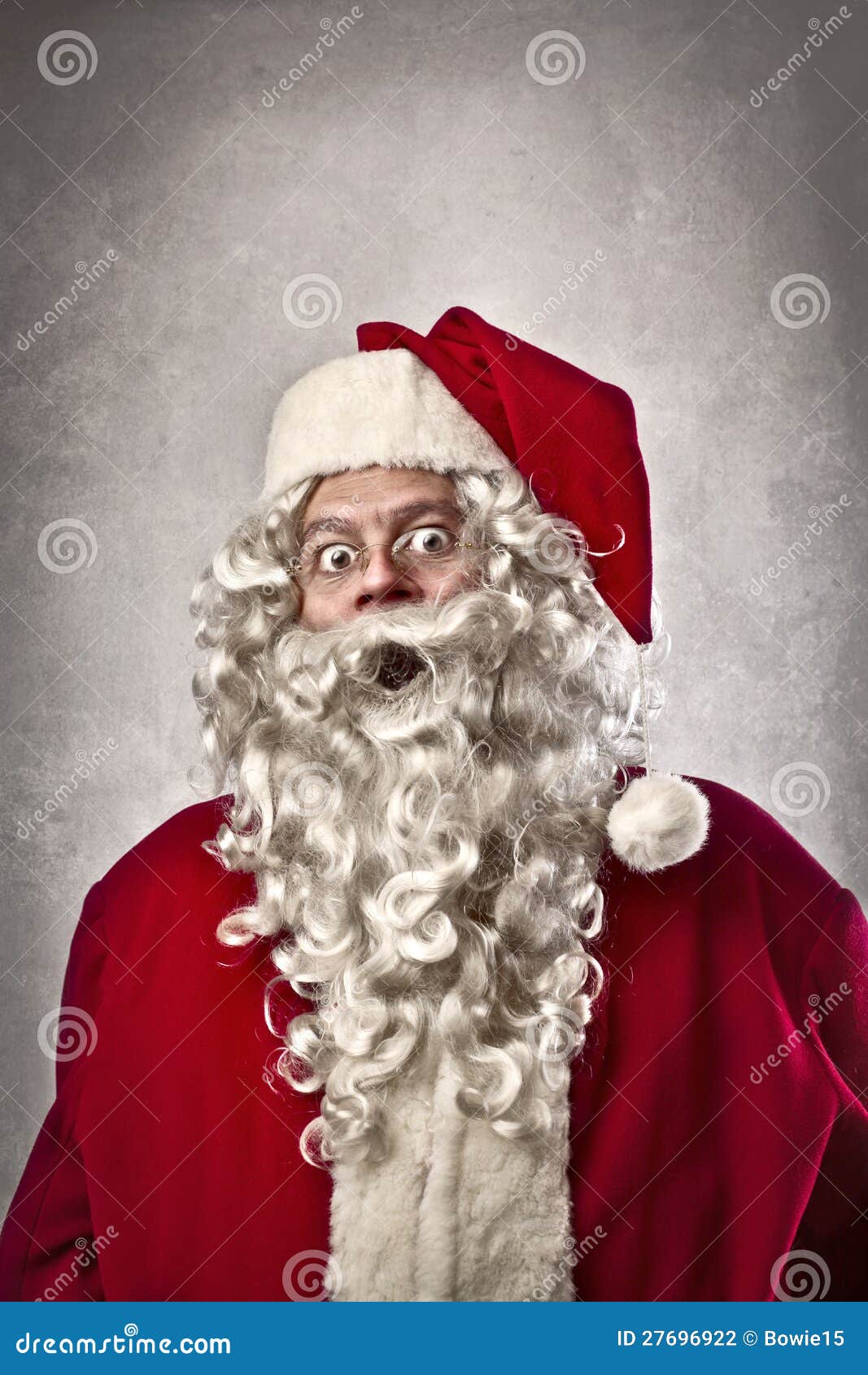 Astonished Santa Claus stock photo. Image of astonishment - 27696922