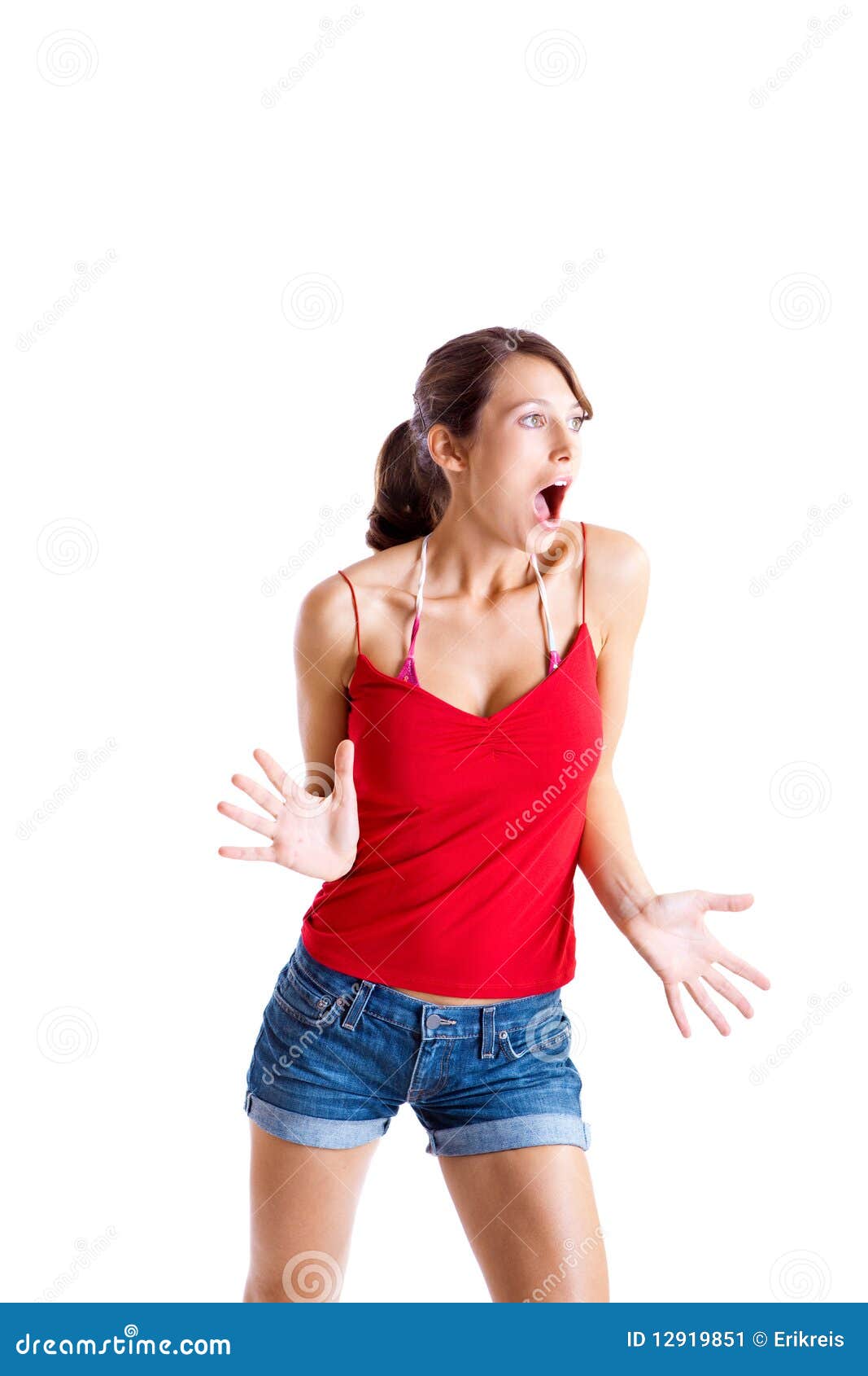 Astonished woman stock image. Image of astonished, beauty - 12919851