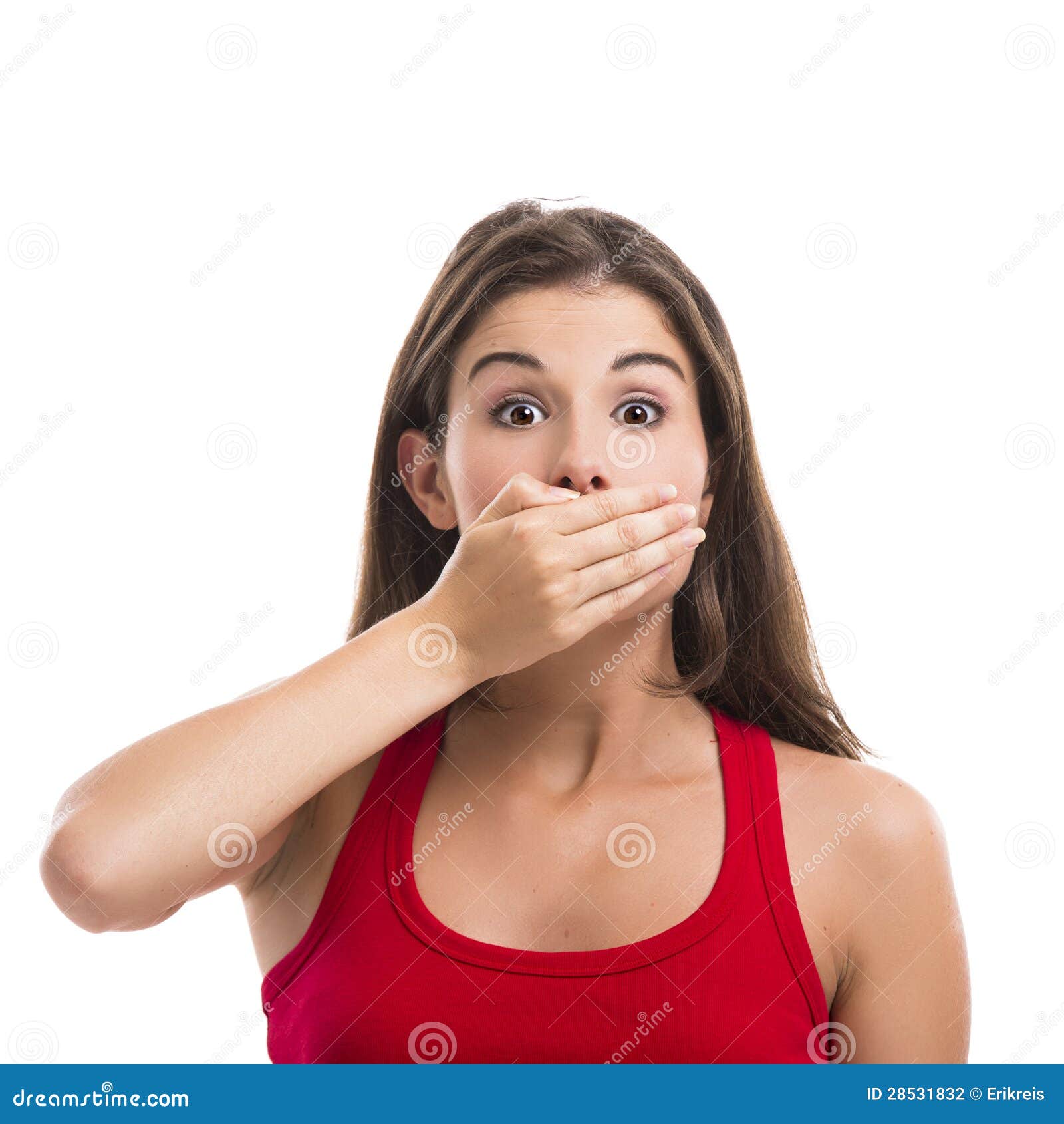 Astonished woman stock photo. Image of gorgeous, female - 28531832