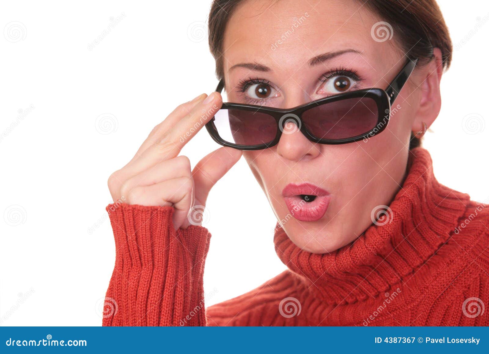 Astonished woman stock image. Image of clothing, beautiful - 4387367