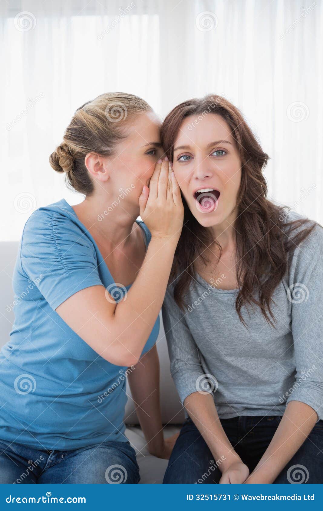 Astonished Woman Being Told a Secret by Her Friend Stock Image - Image ... Astonished Woman Being Told a Secret by Her Friend Stock Image - Image ...