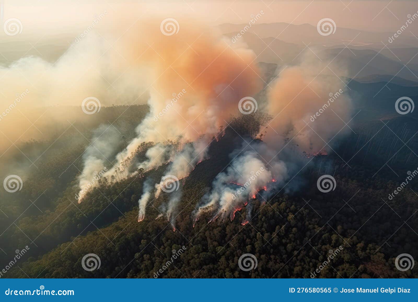 Astonishing Ecological Calamity Represented by an Extensive, Raging ...