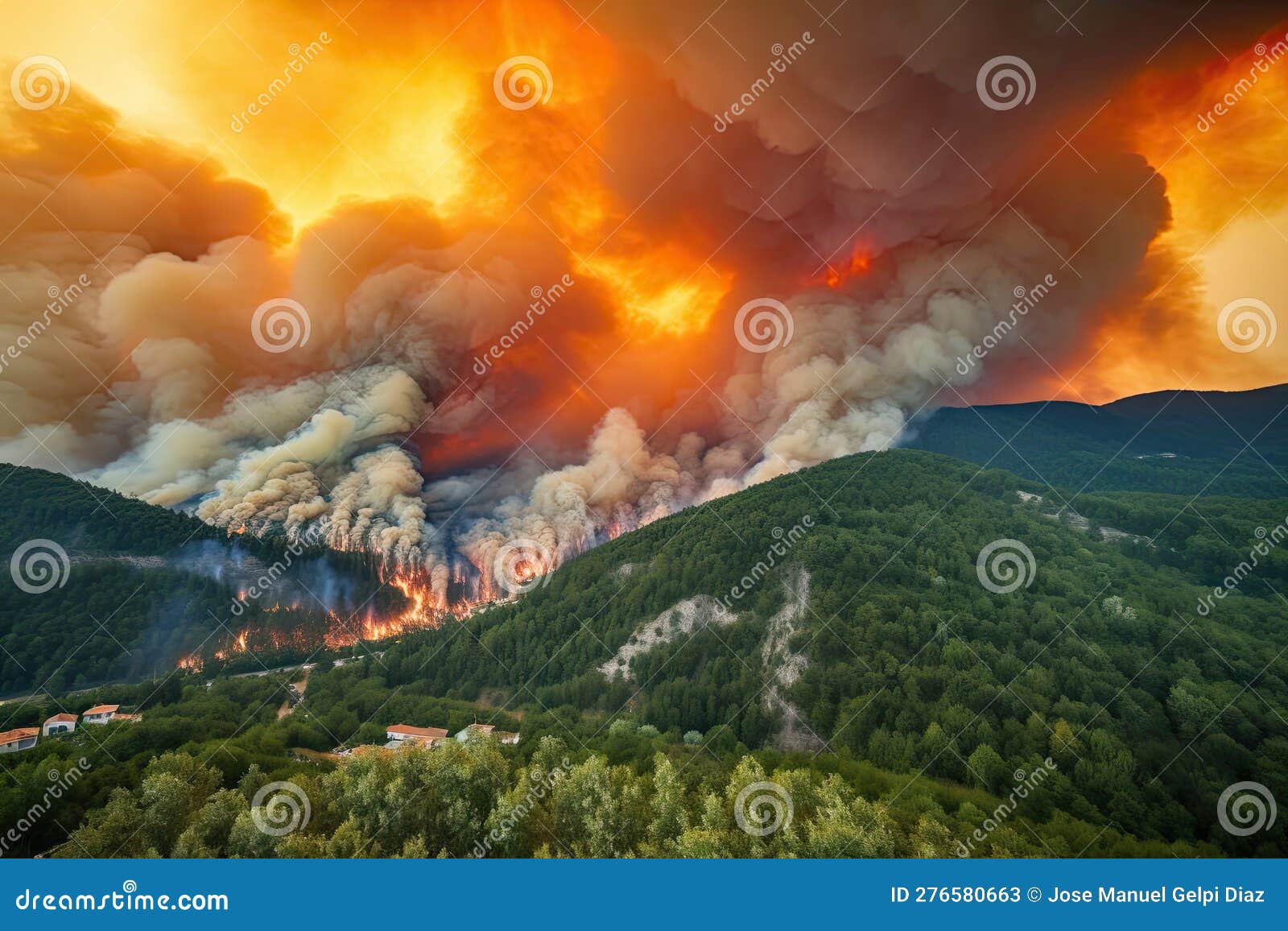 Astonishing Ecological Calamity Represented by an Extensive, Raging ...