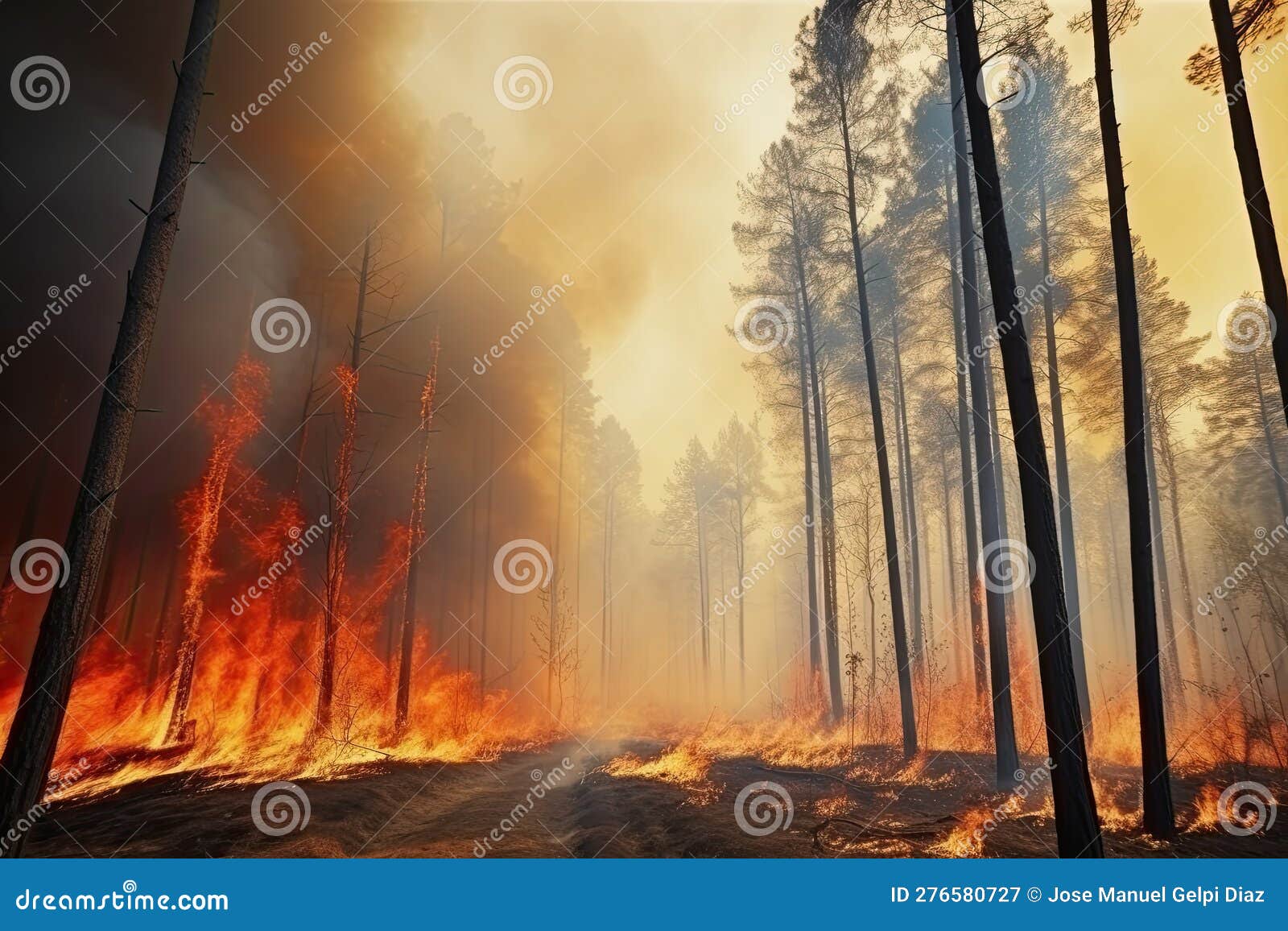 Astonishing Ecological Calamity Represented by an Extensive, Raging ...