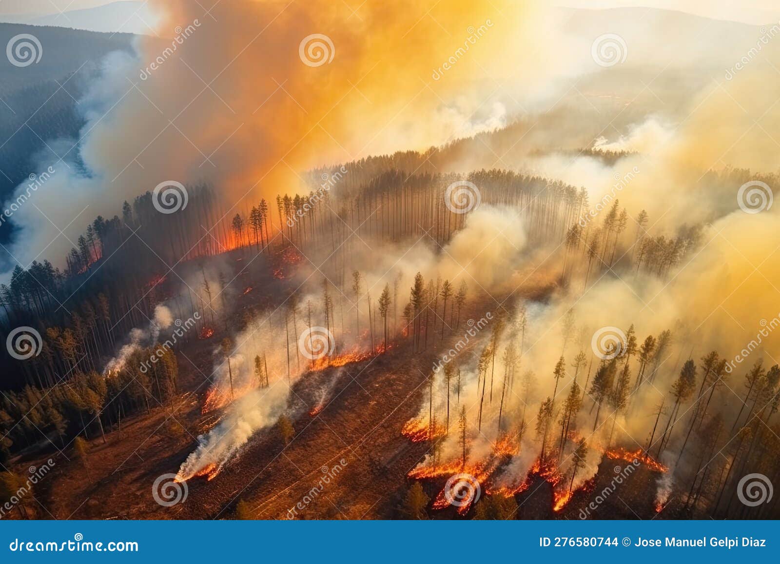 Astonishing Ecological Calamity Represented by an Extensive, Raging ...