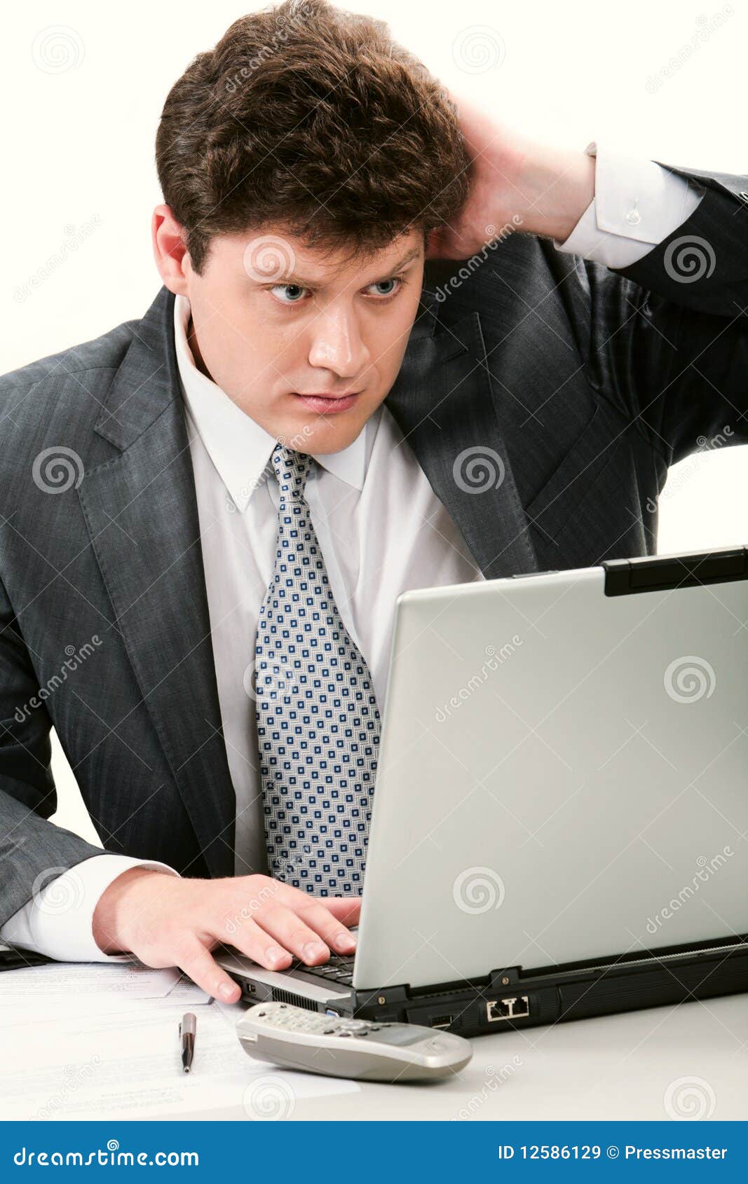 Astonishment stock image. Image of masculine, businessman - 12586129