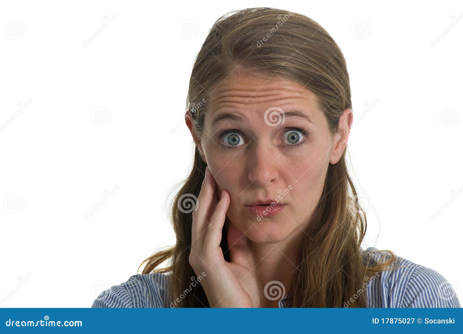 Astonishment stock image. Image of expression, hands - 17875027