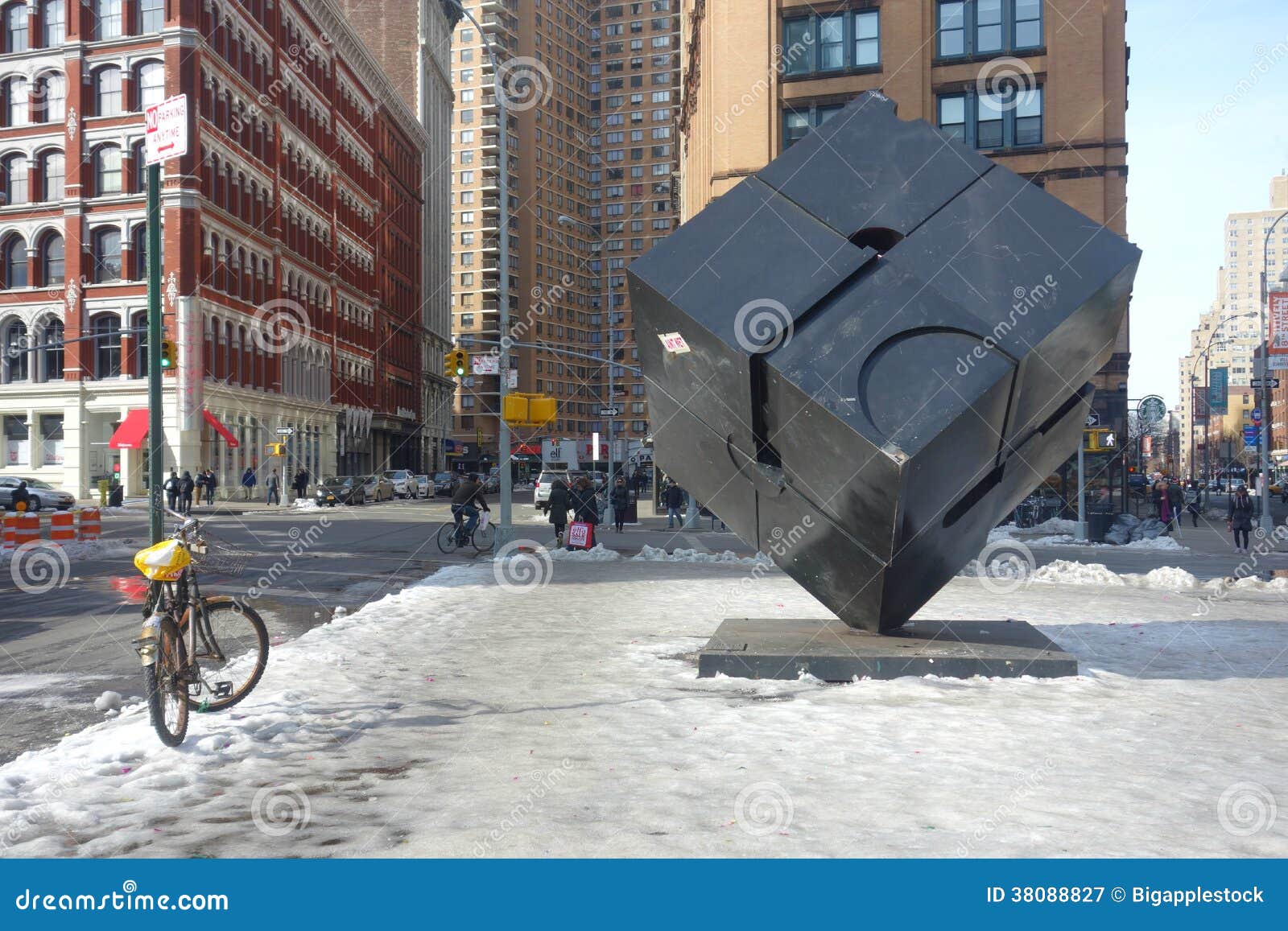 Astor Place in New York City Editorial Photography - Image of downtown ...