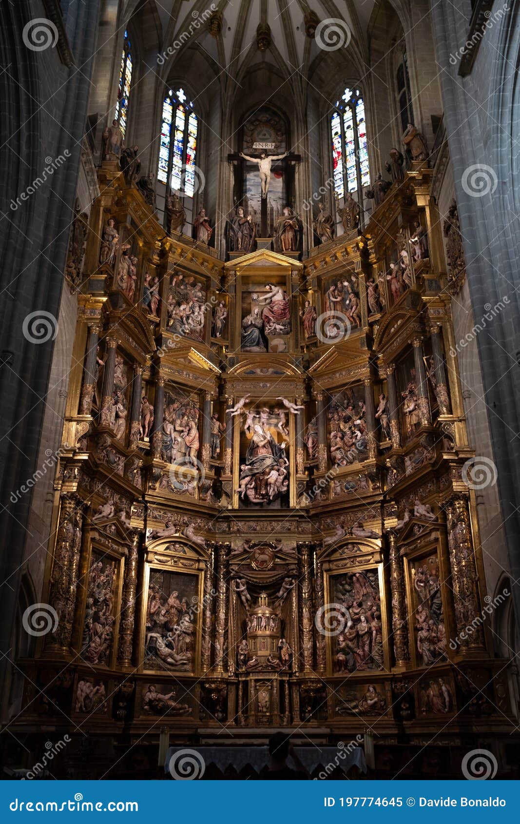 Astorga Cathedral Interior View of the Altar and Retablo Mayor, Example ...