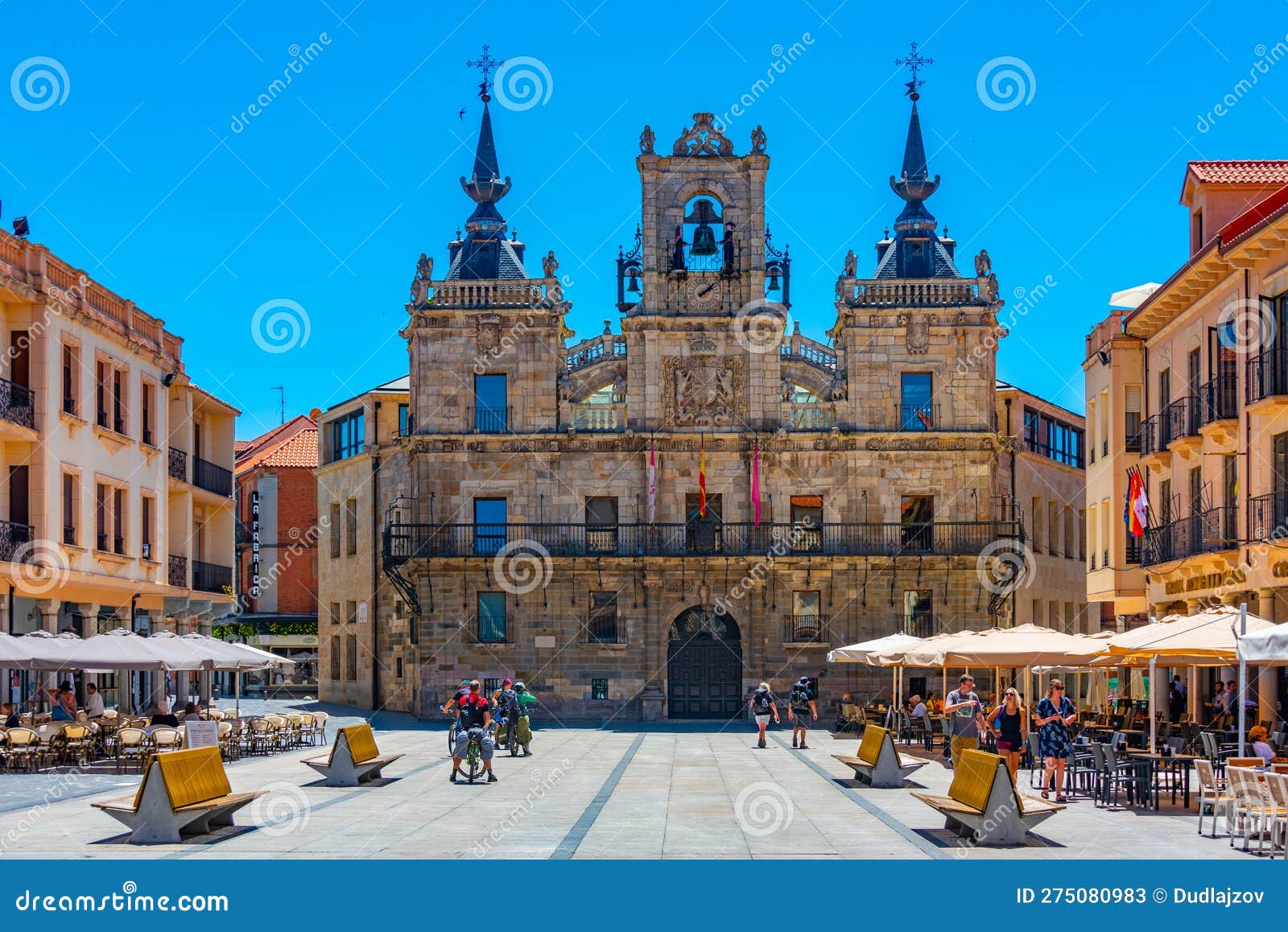 Astorga, Spain, June 9, 2022: View of Town Hall at Astorga in Sp ...