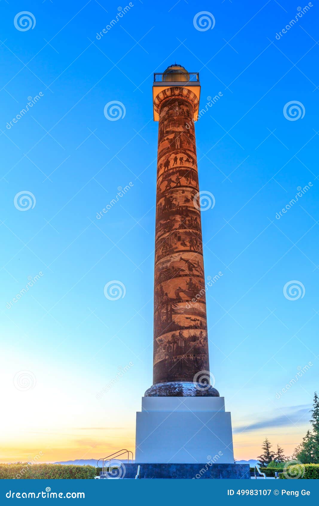 Astoria Column stock image. Image of landmark, north - 49983107