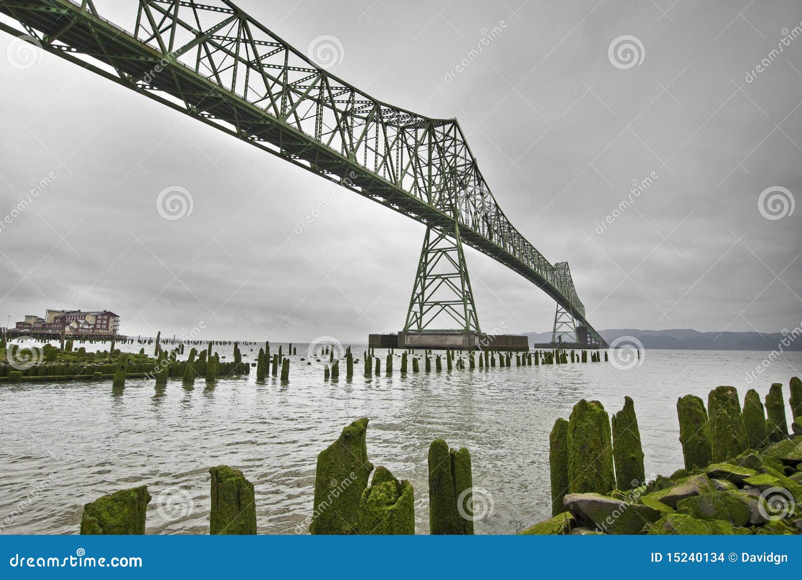 Astoria-Megler Bridge stock photo. Image of columbia - 15240134