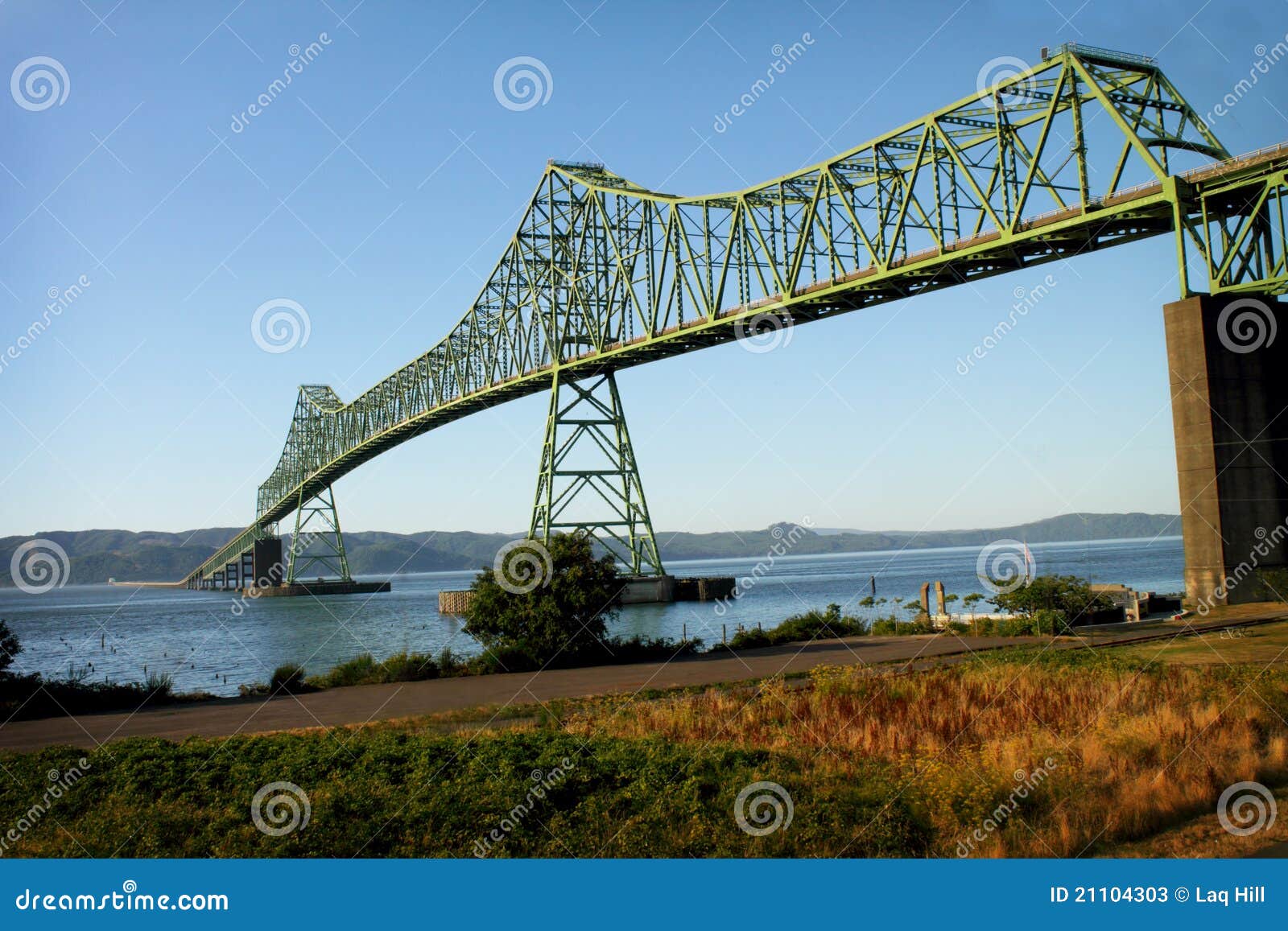 The Astoria Megler Bridge stock image. Image of mile - 21104303