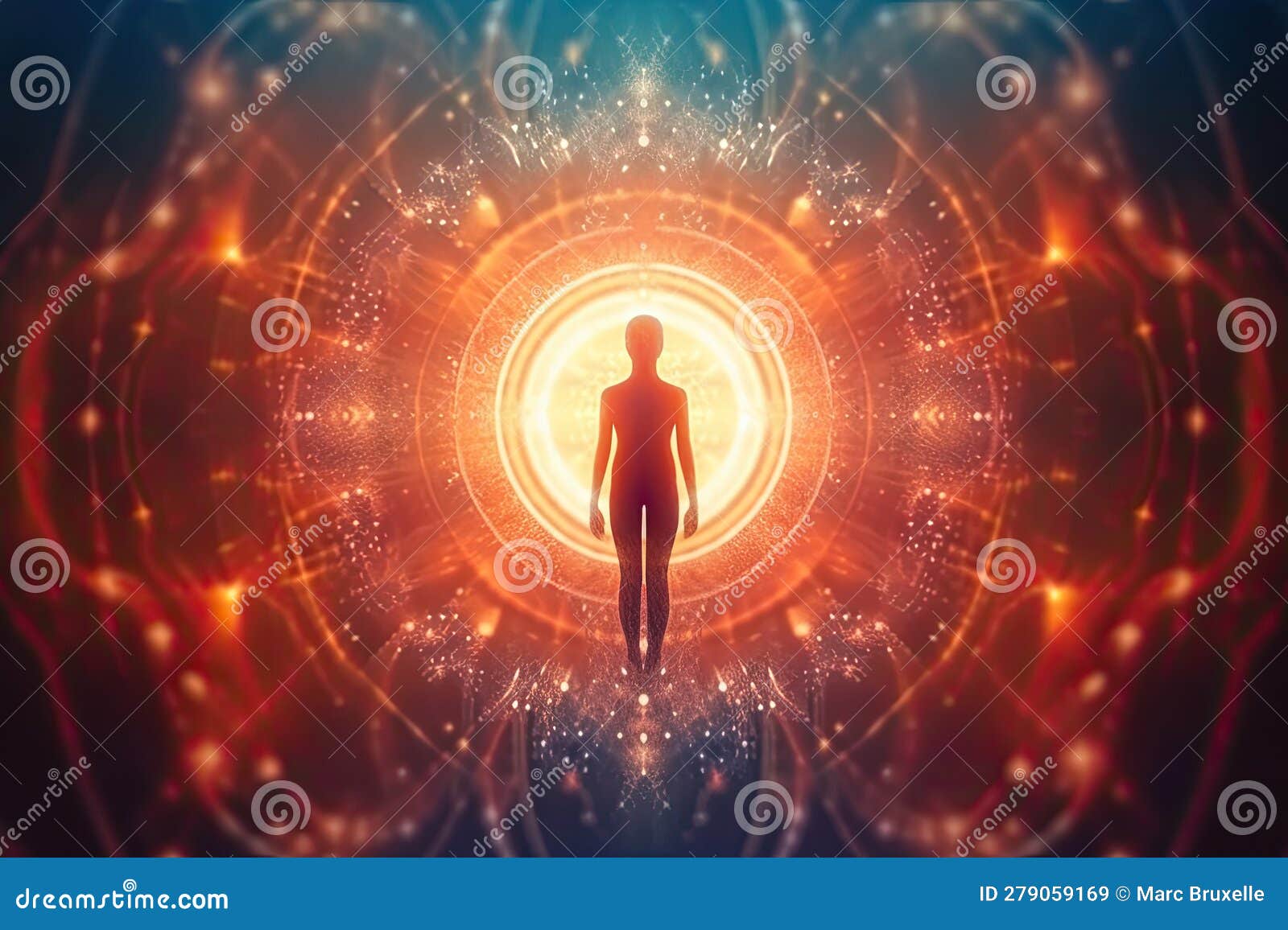 The Astral Body Leaves The Body To Travel To The 5th Dimension Stock ...