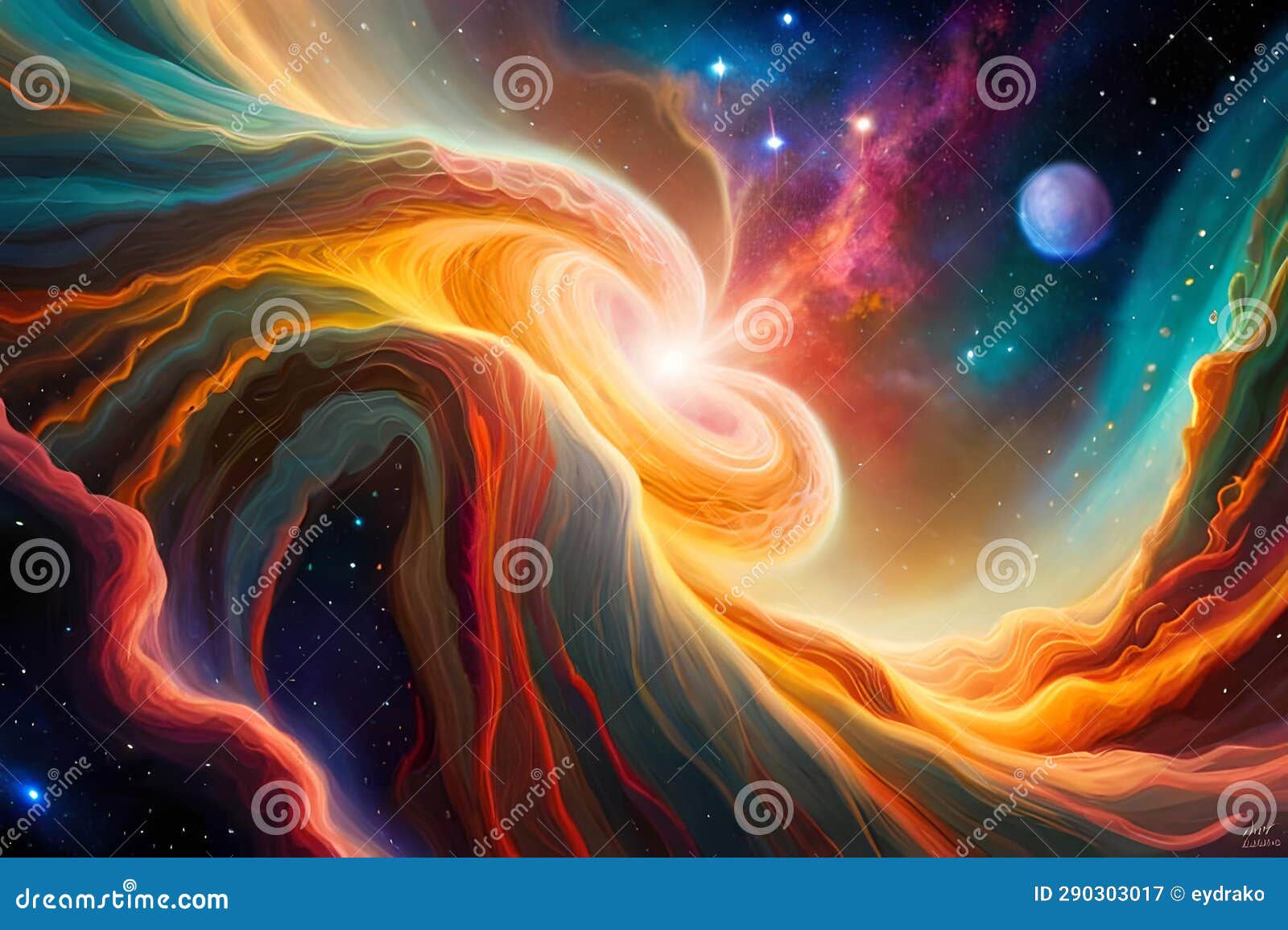 Celestial Deep Space Starry Night Background Royalty-Free Stock ...