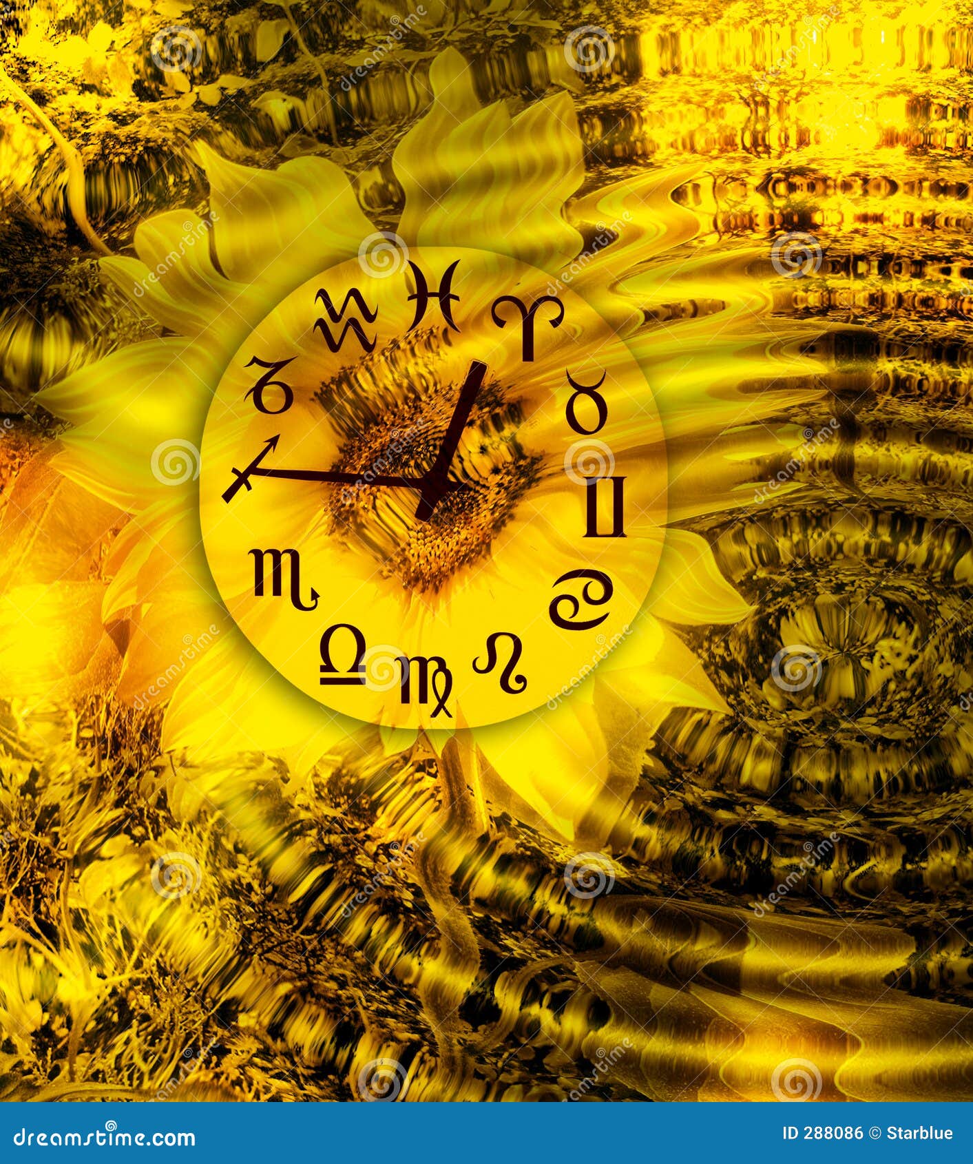 Astral time stock illustration. Illustration of time, water - 288086