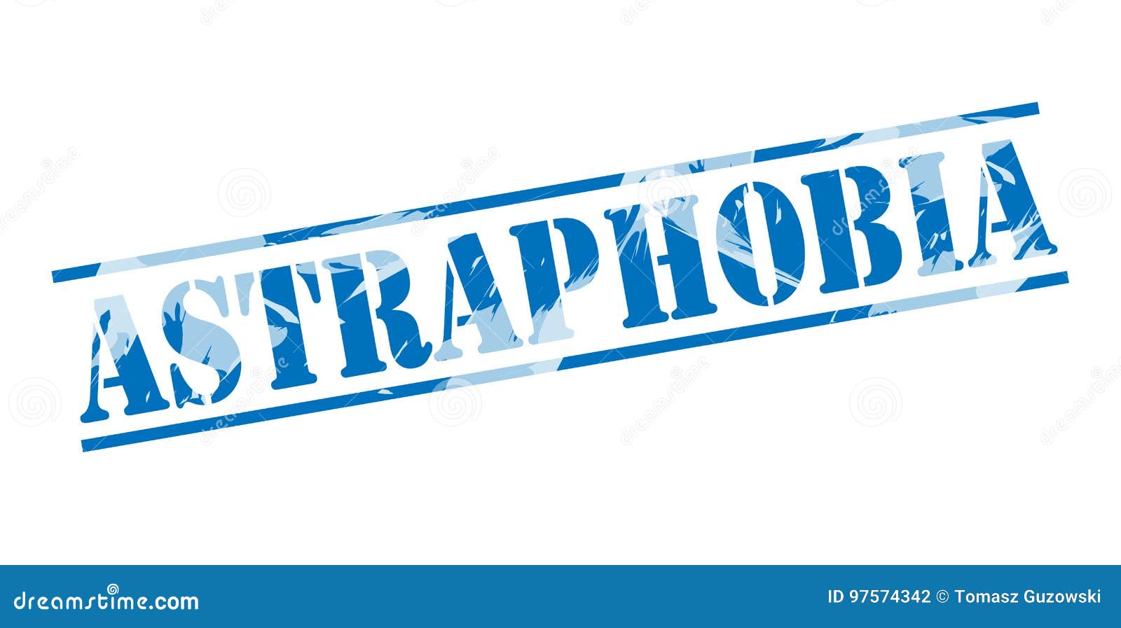 Astraphobia blue stamp stock illustration. Illustration of design ...