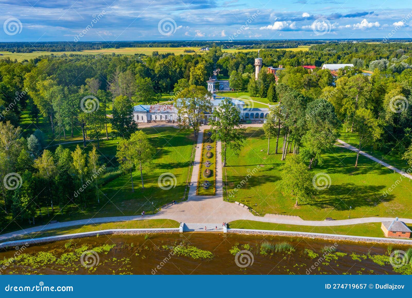 Astravas Manor in Lithuanian Town Birzai Stock Image - Image of outdoor ...