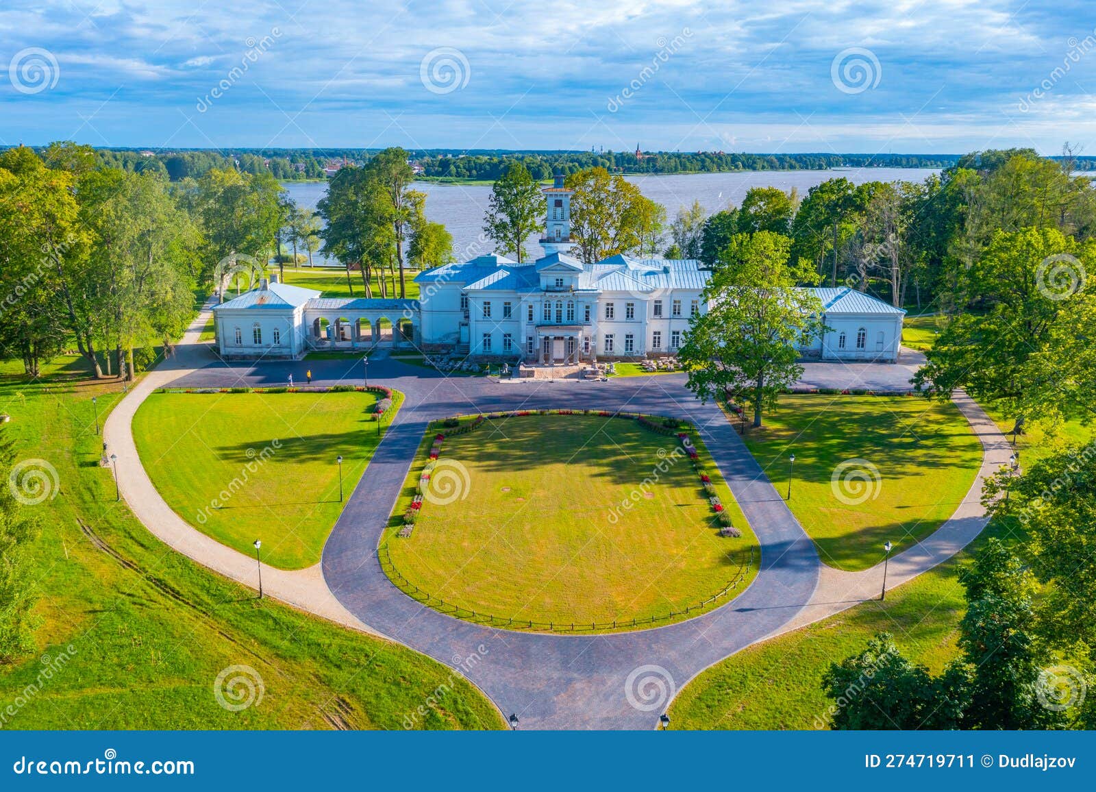Astravas Manor in Lithuanian Town Birzai Stock Image - Image of ...