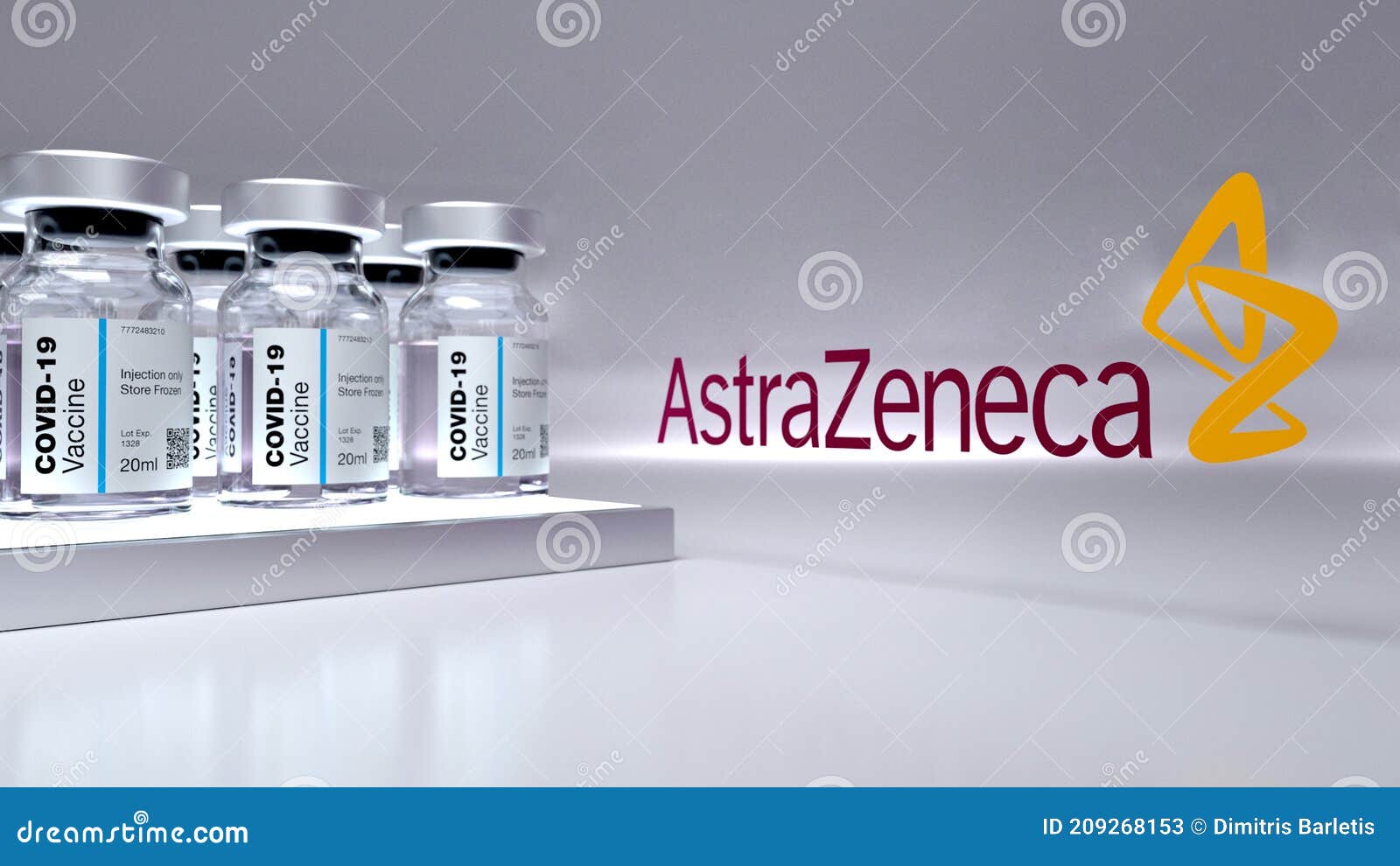 Astrazeneca Codifica 19 Frascos De Vacina Em Fundo Abstrato1 Foto de ...