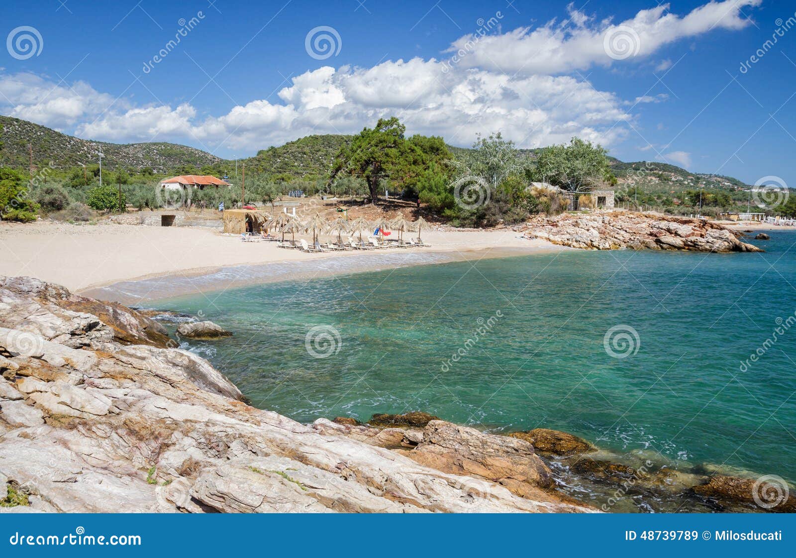 Astris beach stock image. Image of nature, mediterranean - 48739789