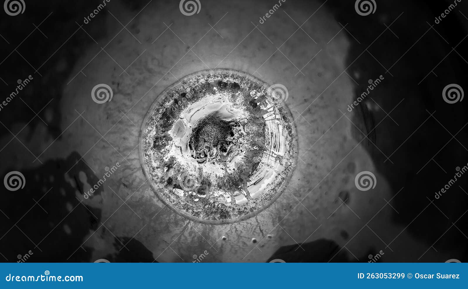 Astro in Black and White, Abstract Circular Image with Multiple ...