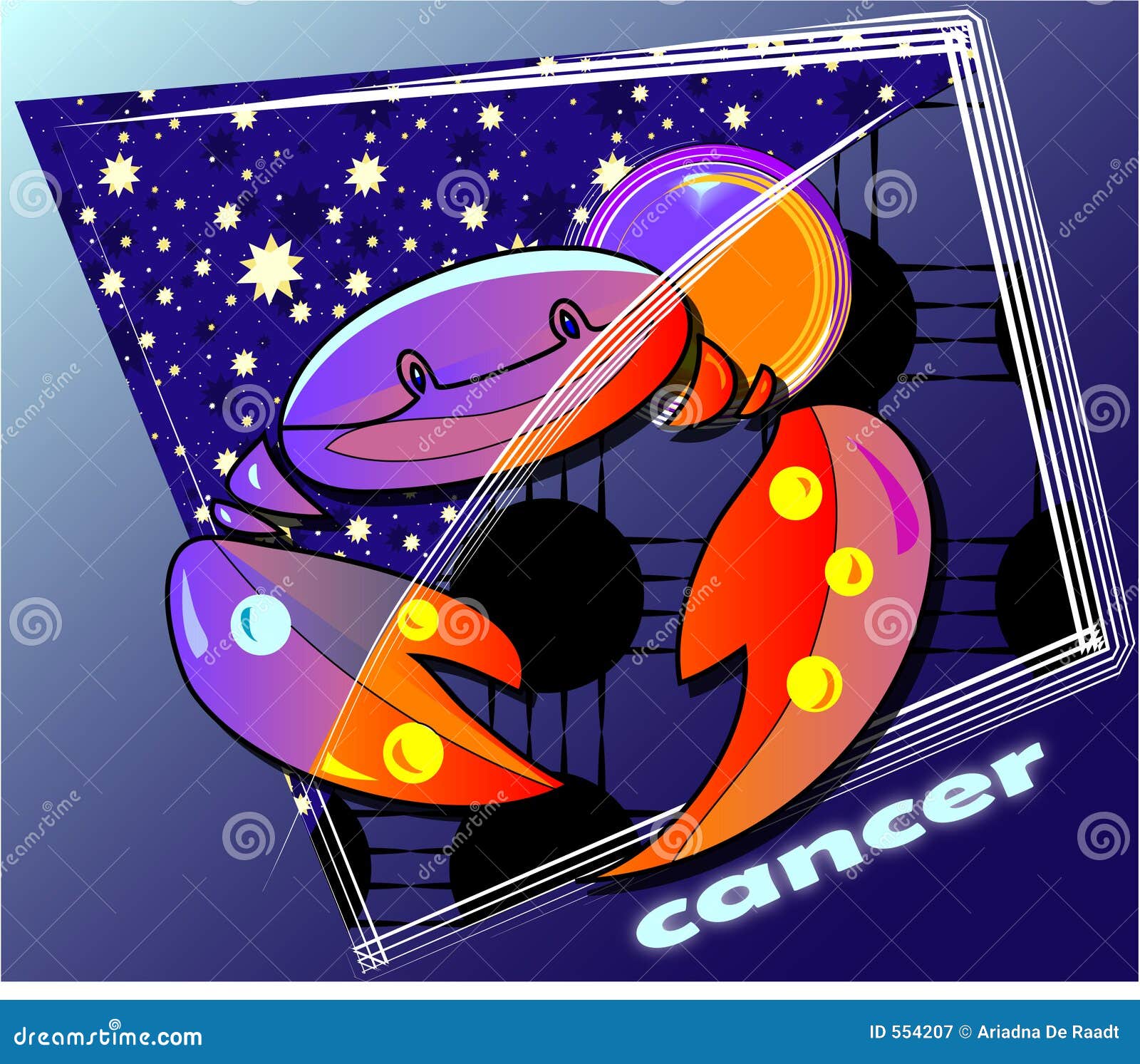 Astro cancer stock illustration. Illustration of celestial - 554207