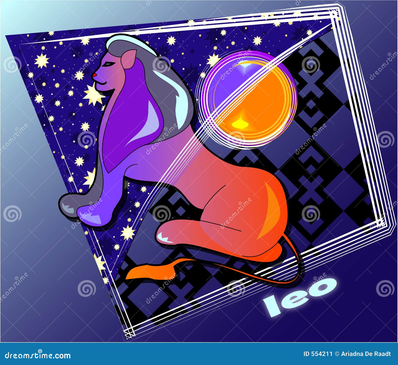 Astro leo stock illustration. Illustration of symbols, bodies - 554211