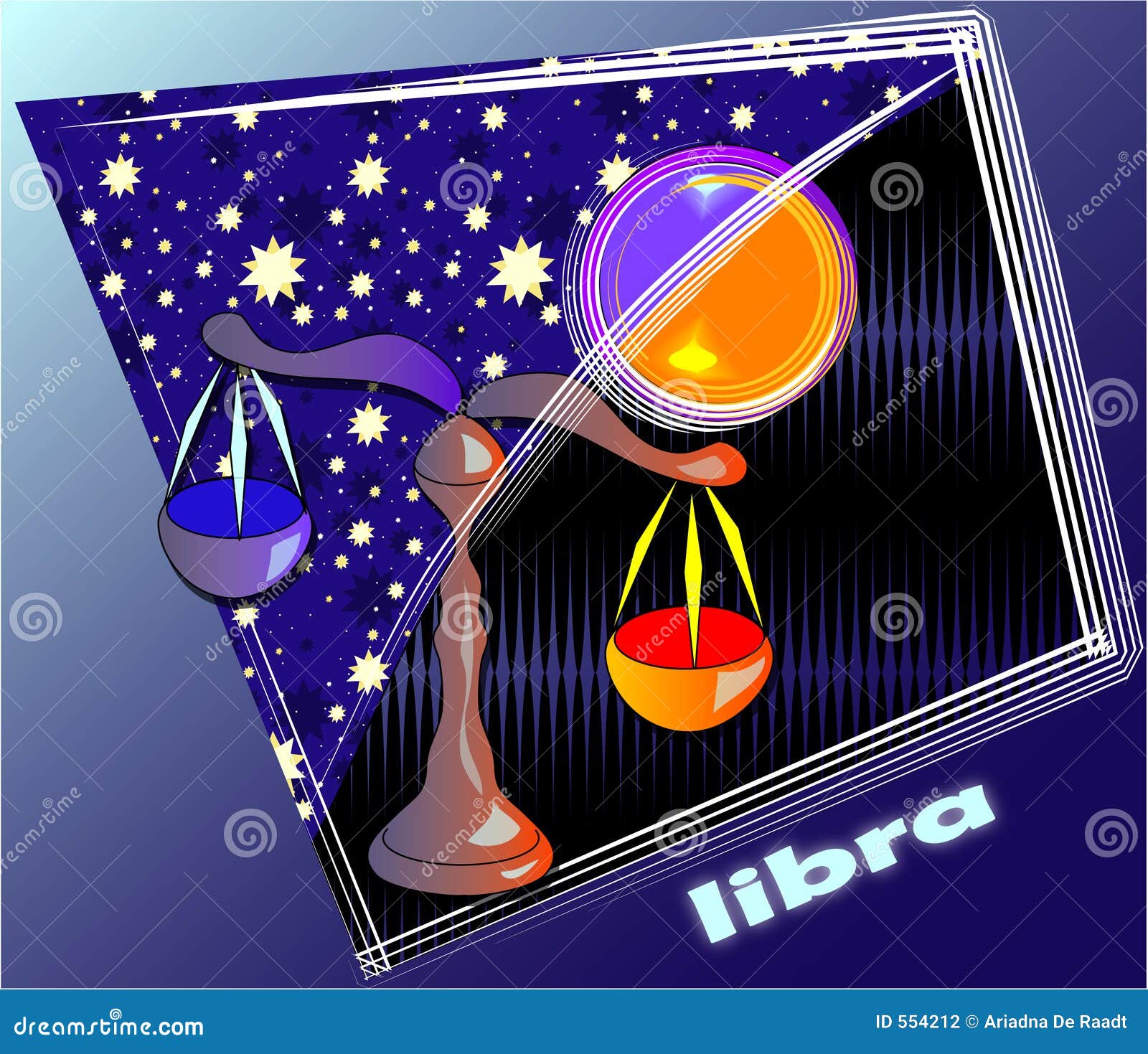 Astro libra stock illustration. Illustration of decor, astrological ...