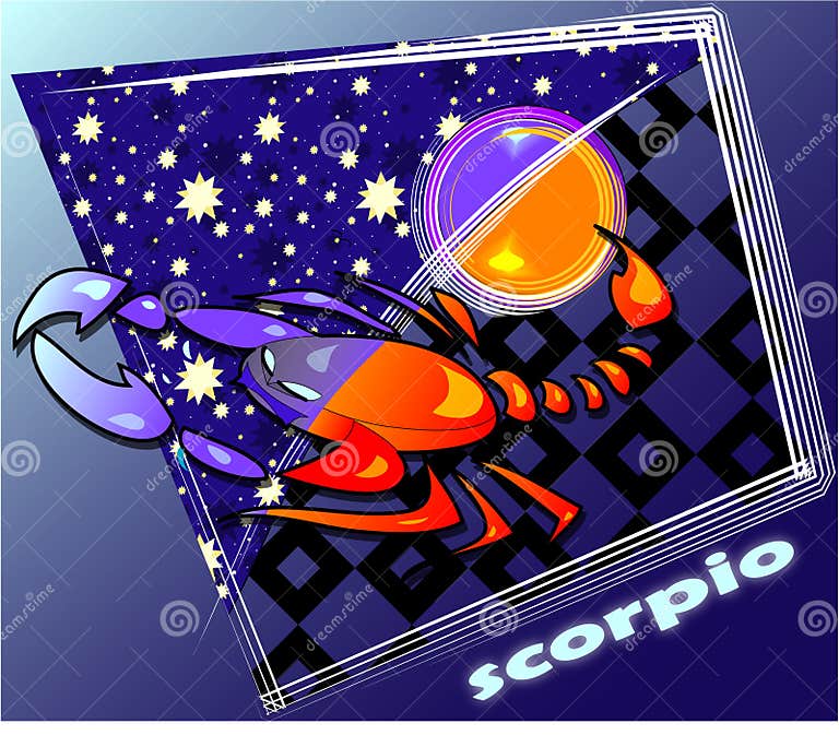 Astro scorpio stock illustration. Illustration of horoscope - 554223