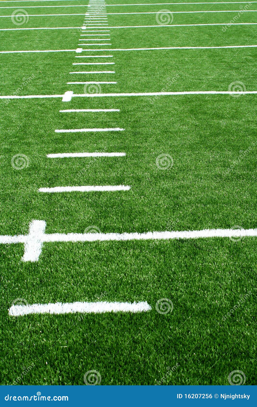 Astro turf football field stock photo. Image of yardline - 16207256