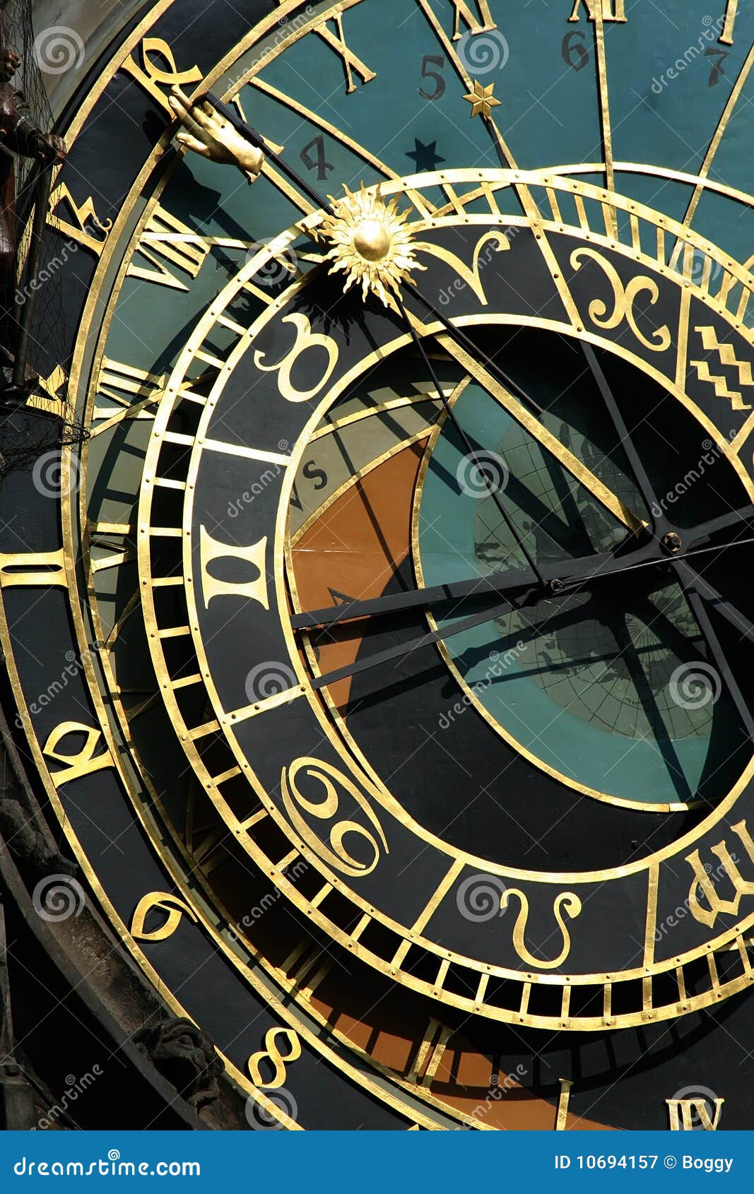 Astrological clock stock image. Image of astrology, prague - 10694157