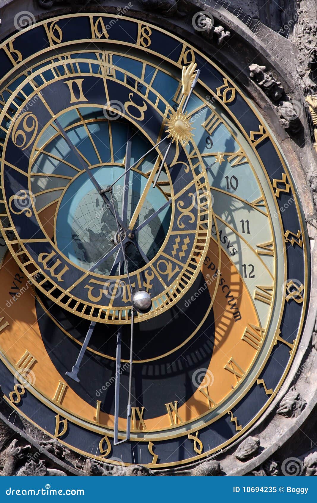Astrological clock stock image. Image of dial, astronomy - 10694235