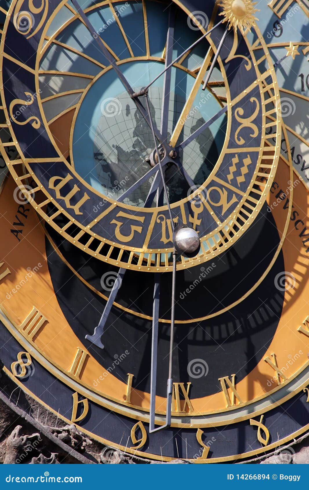 Astrological clock stock photo. Image of astronomy, zodiac - 14266894