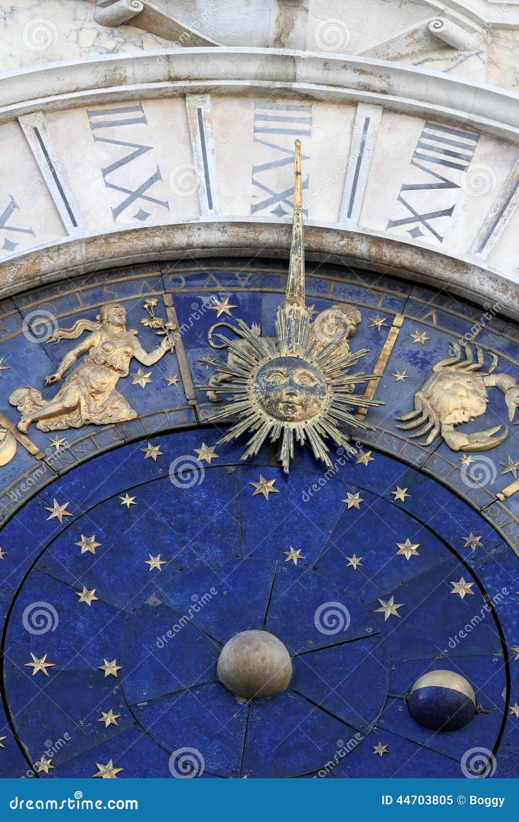 Astrological clock stock image. Image of astrology, venice - 44703805