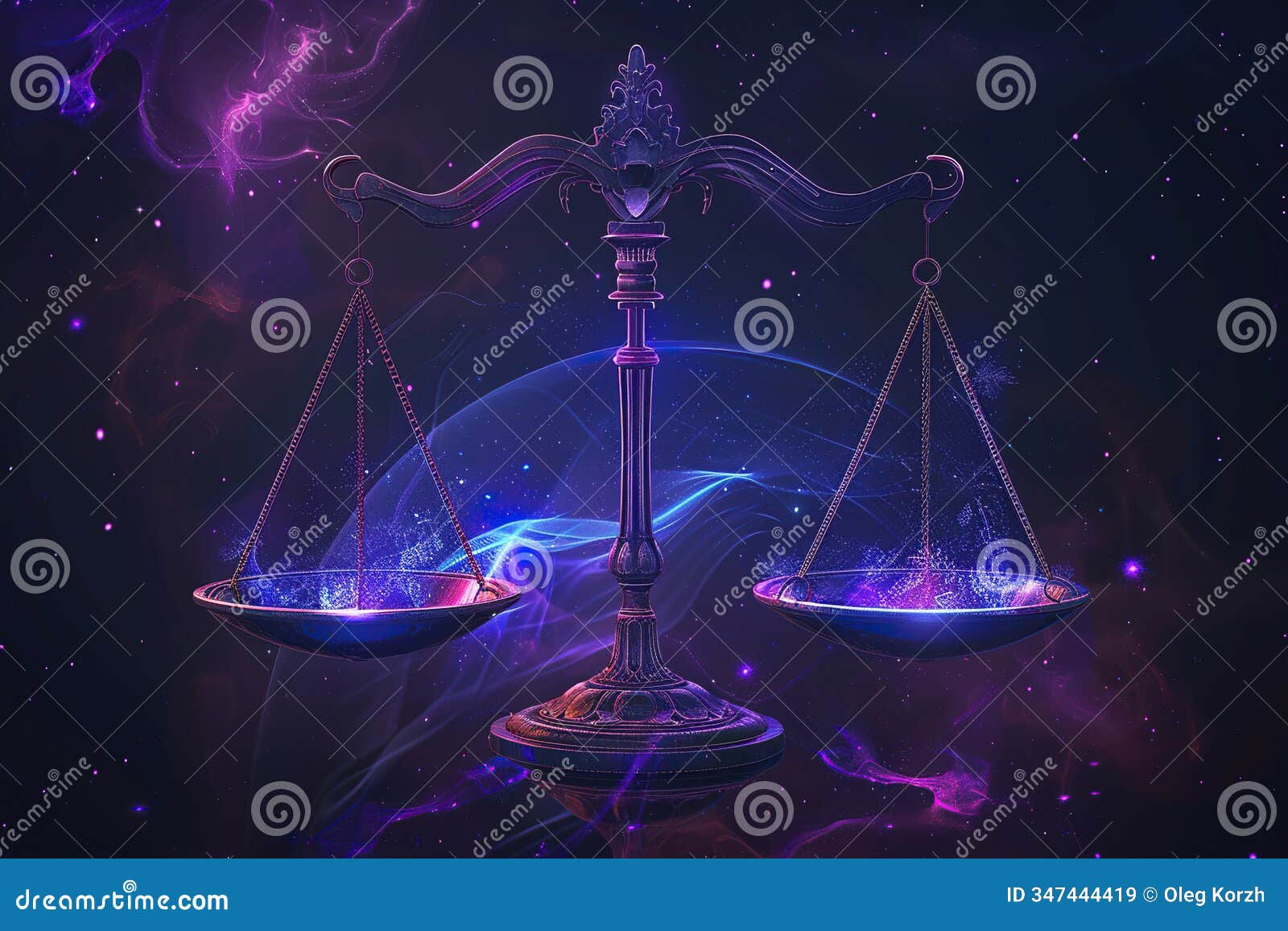 Astrological Composition with Concept of Libra Zodiac Sign Symbol Stock ...