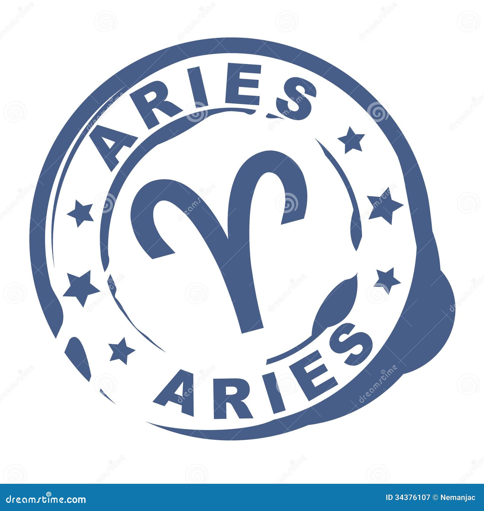 Aries Symbol. Ram Silhouette On Fiery Red Watercolor Texture. Astrology ...