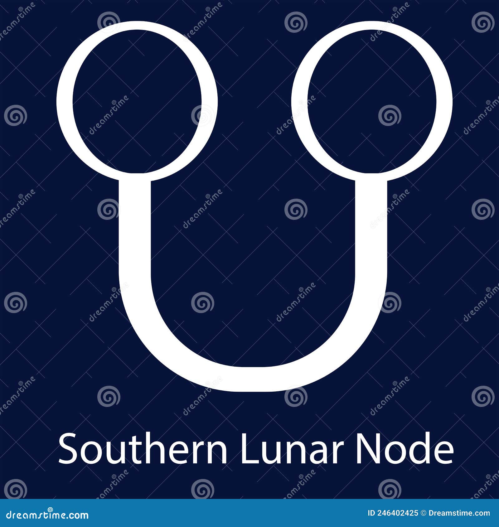 The Symbol Of The Planet Ketu. Vector Illustration. | CartoonDealer.com ...