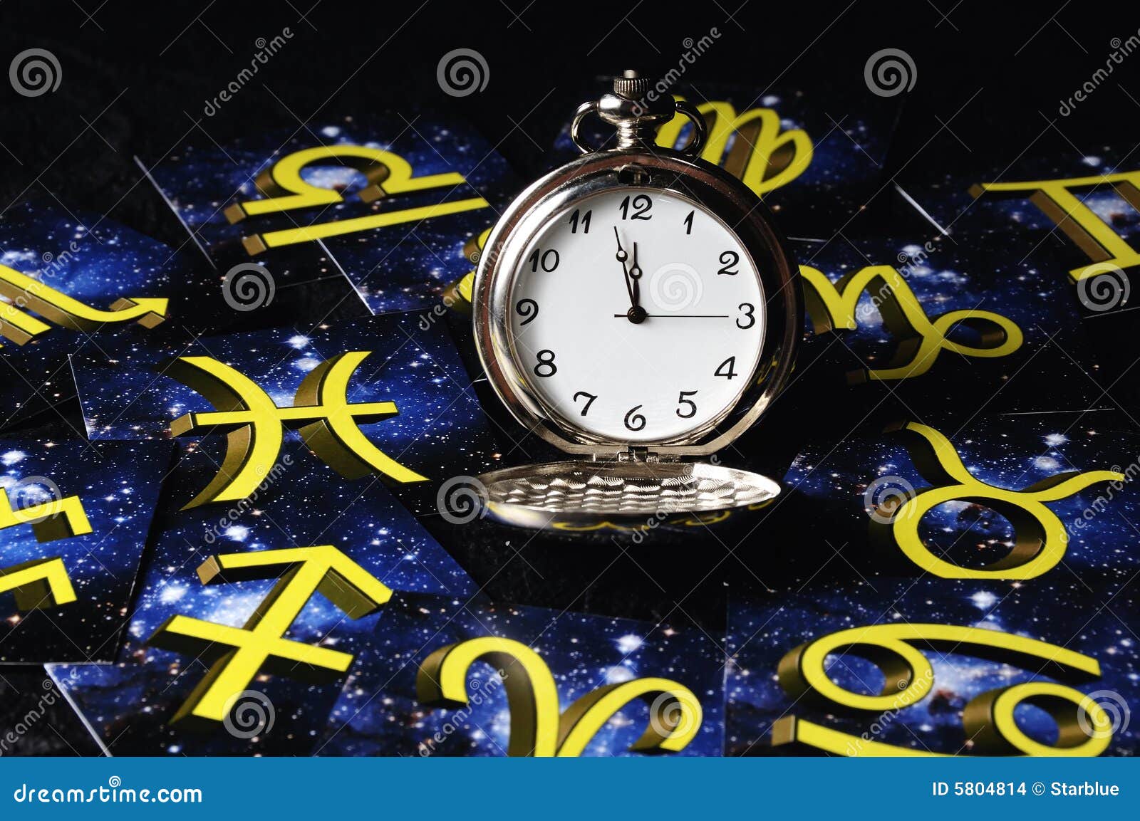 Astrological time stock photo. Image of clock, symbols - 5804814